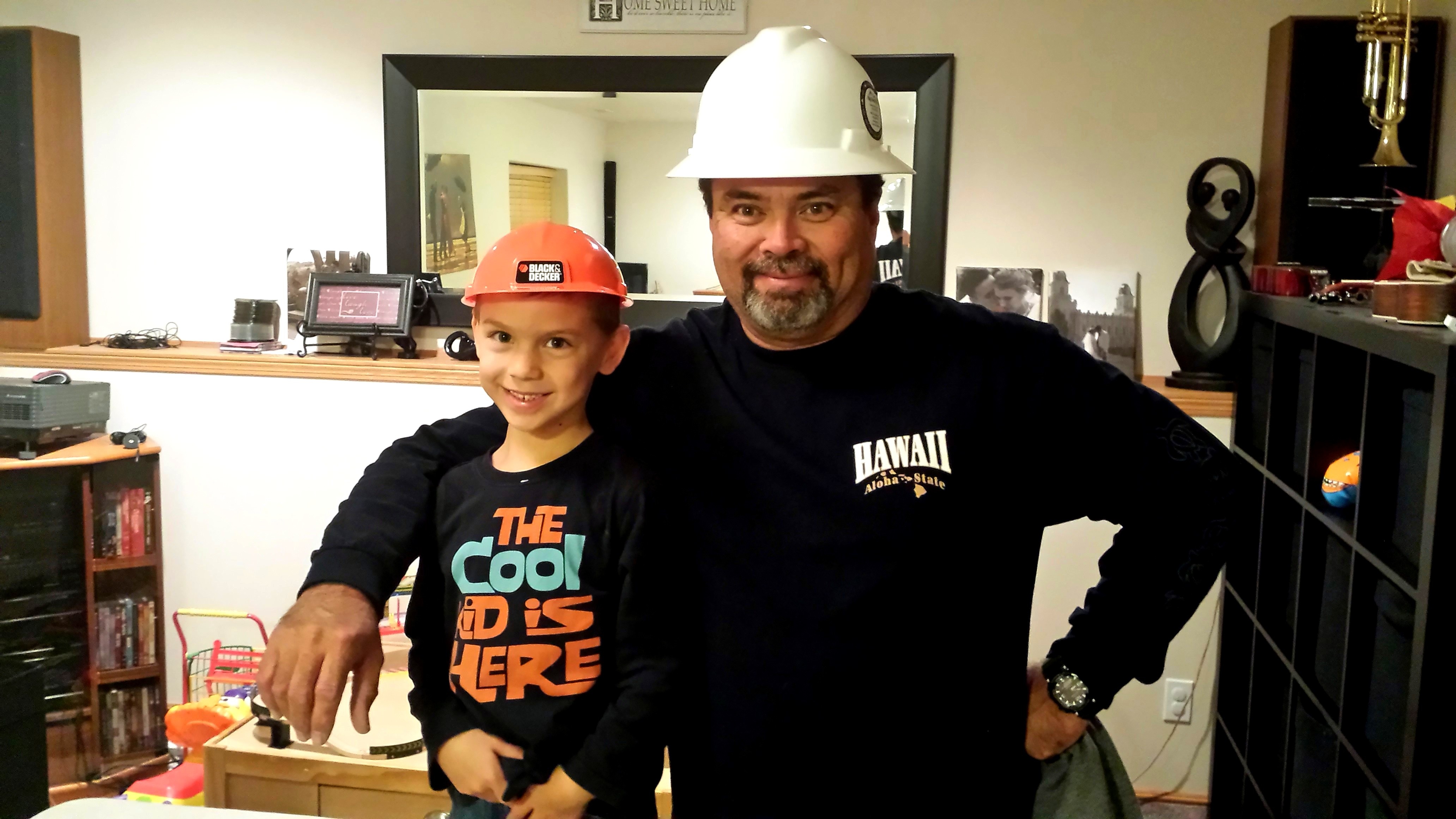 Construction Worker Father and son free image download
