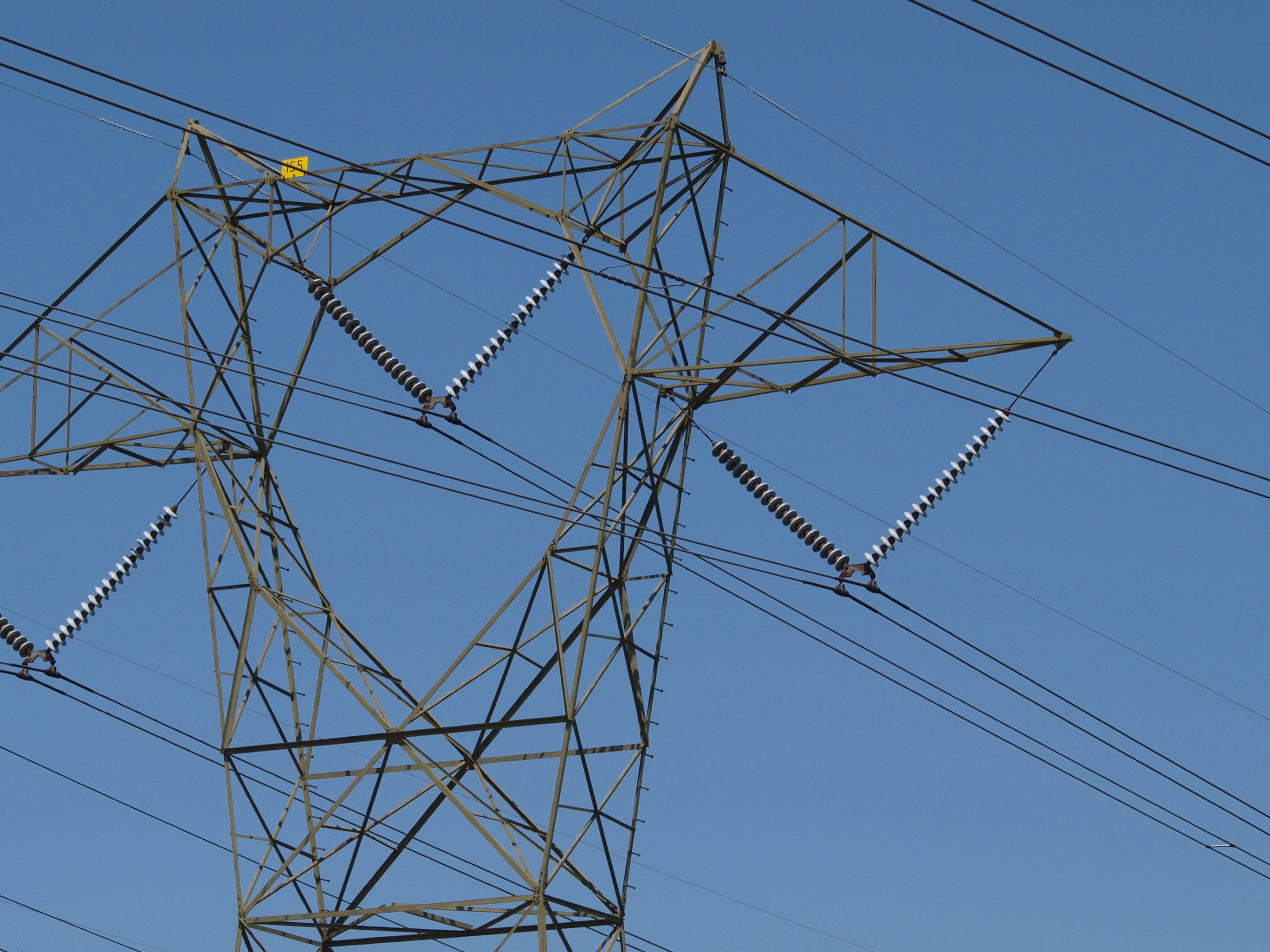 Power lines as an electrical industry free image download