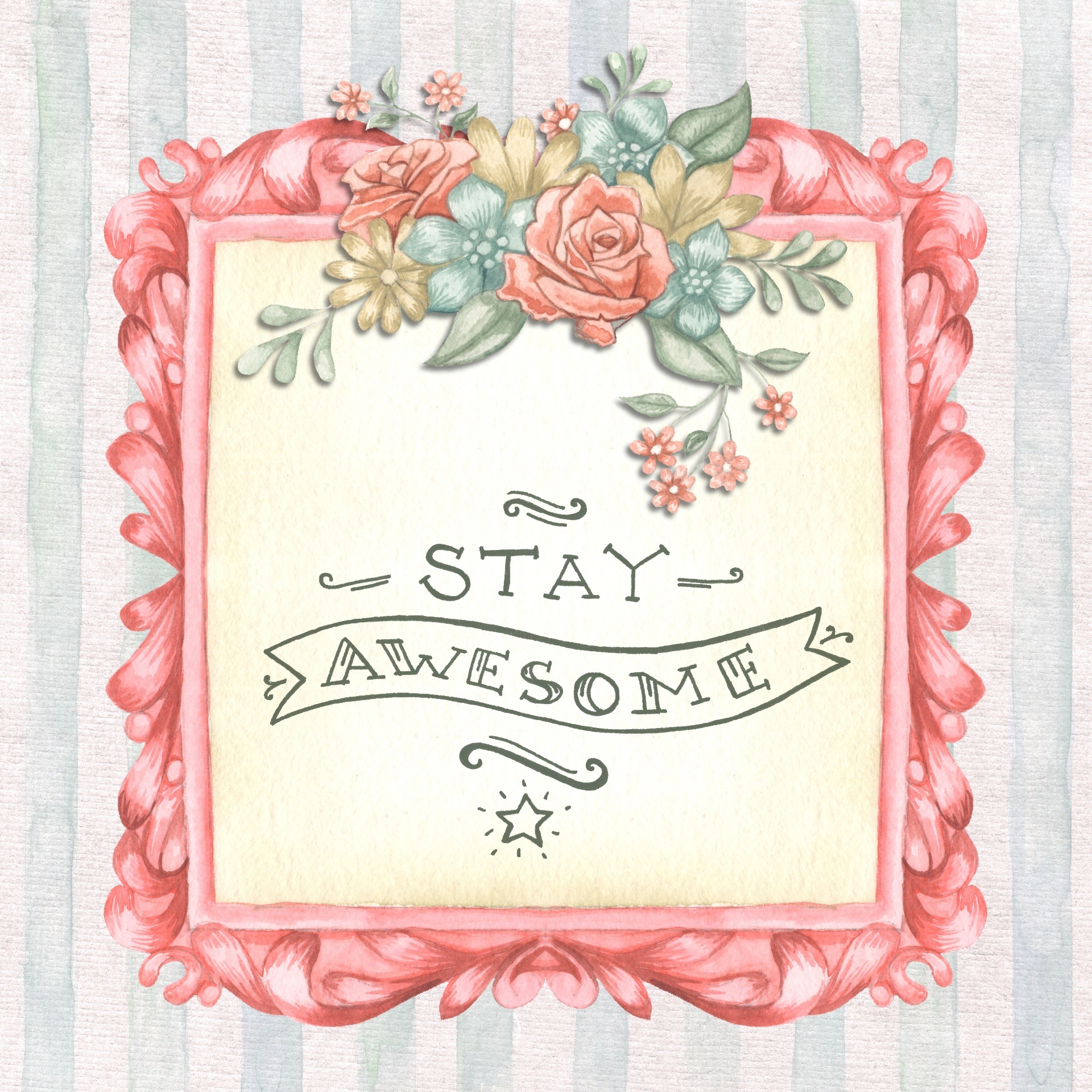 Message awesome positive drawing free image download