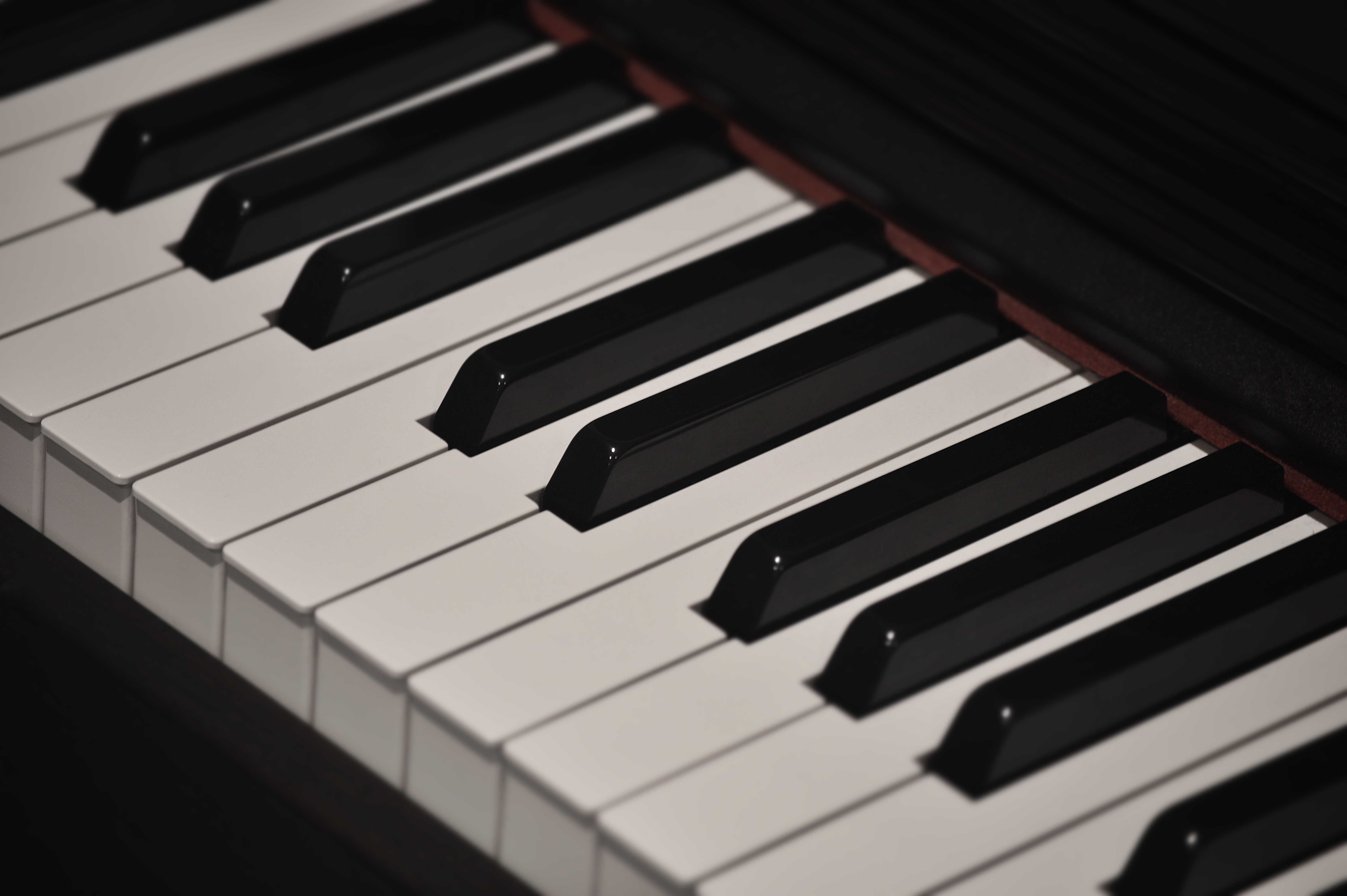 Macro photo of synthesizer keys free image download