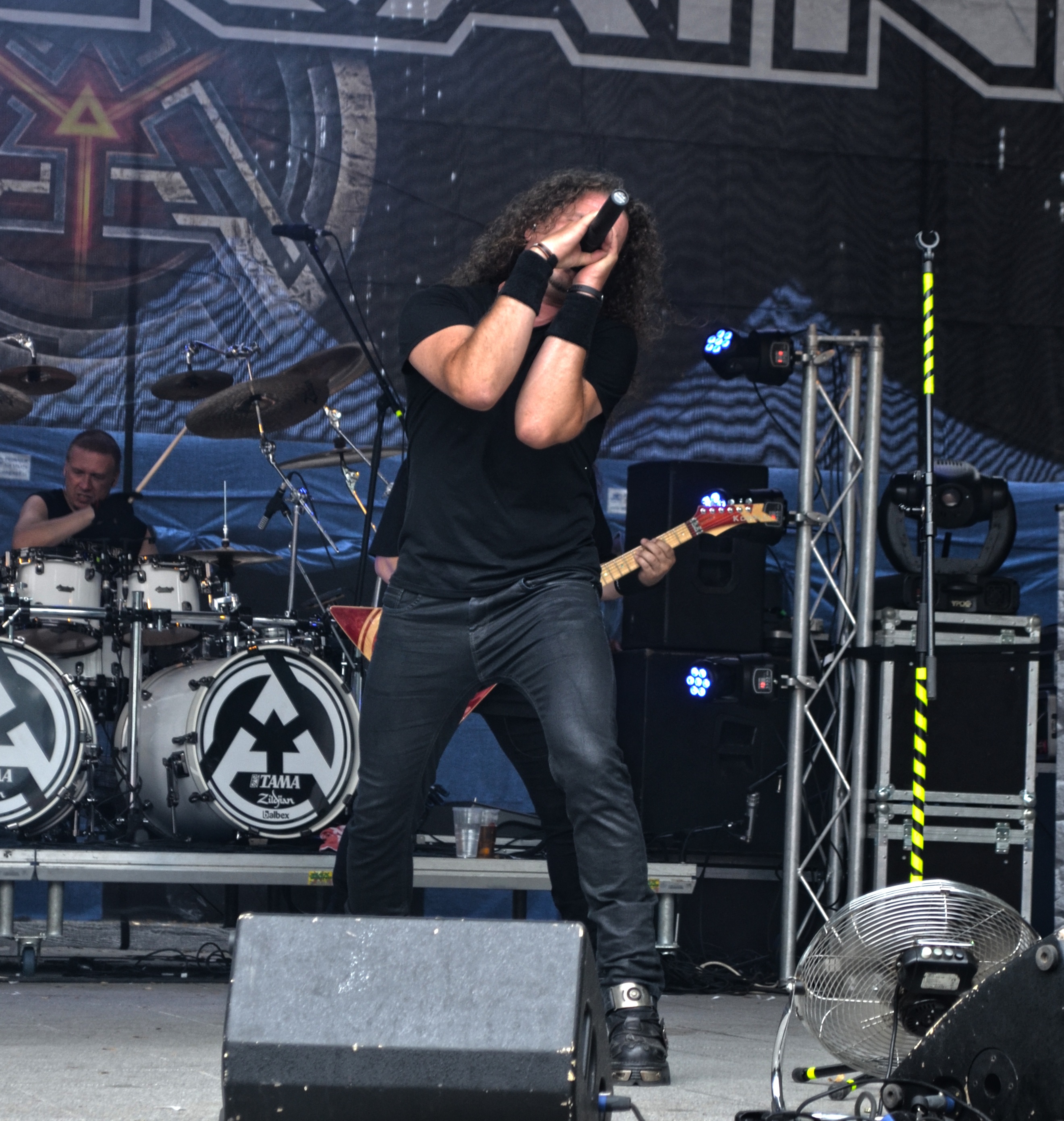 Concert, male Singer on stage free image download