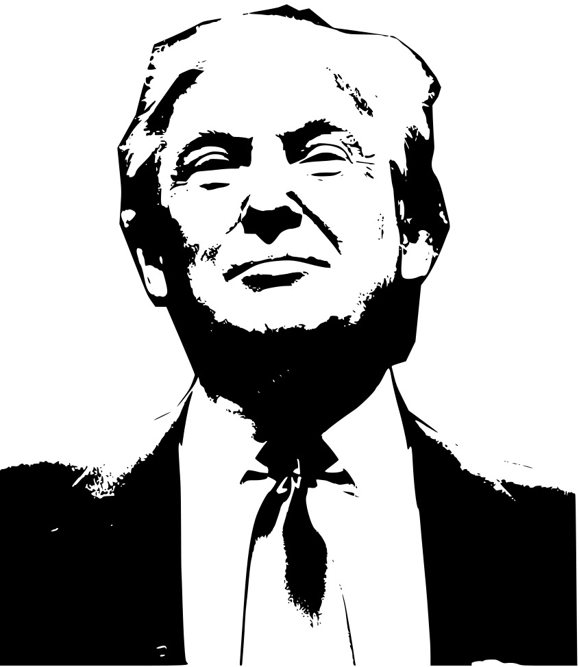 Donald trump president drawing free image download