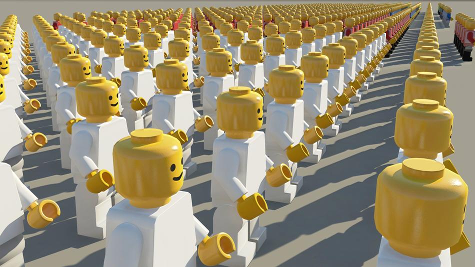 Crowd lego figures free image download