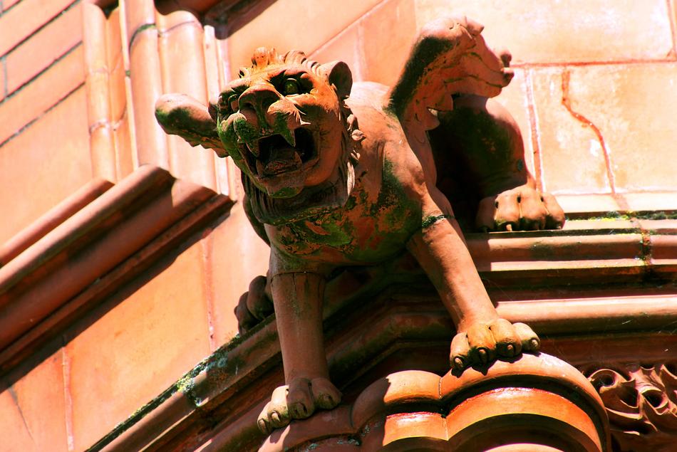 Stone demon Gargoyle Sculpture free image download