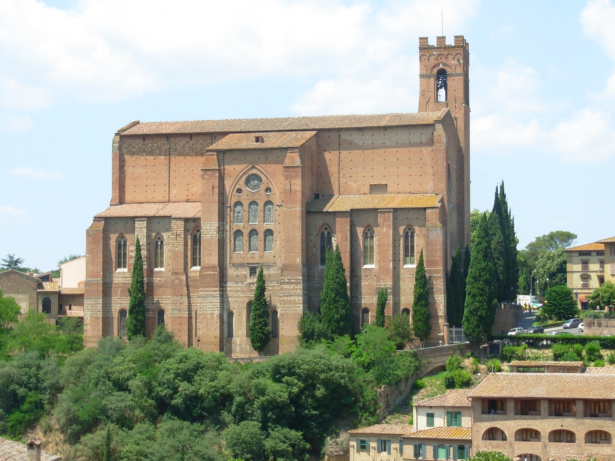 Basilica of San Domenico in city, spain, tuscany, Siena free image download