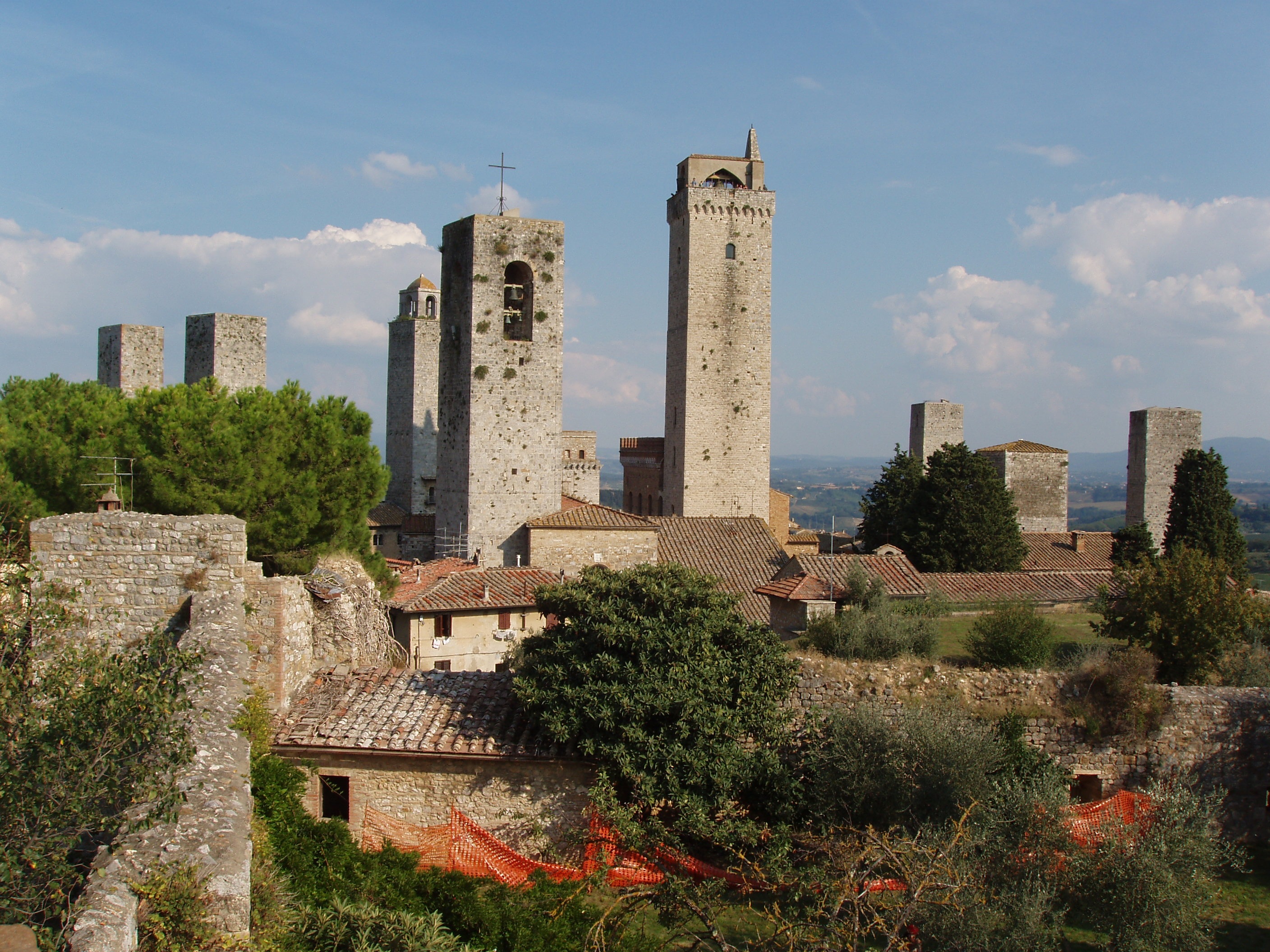 Tuscany Italy Church towers free image download