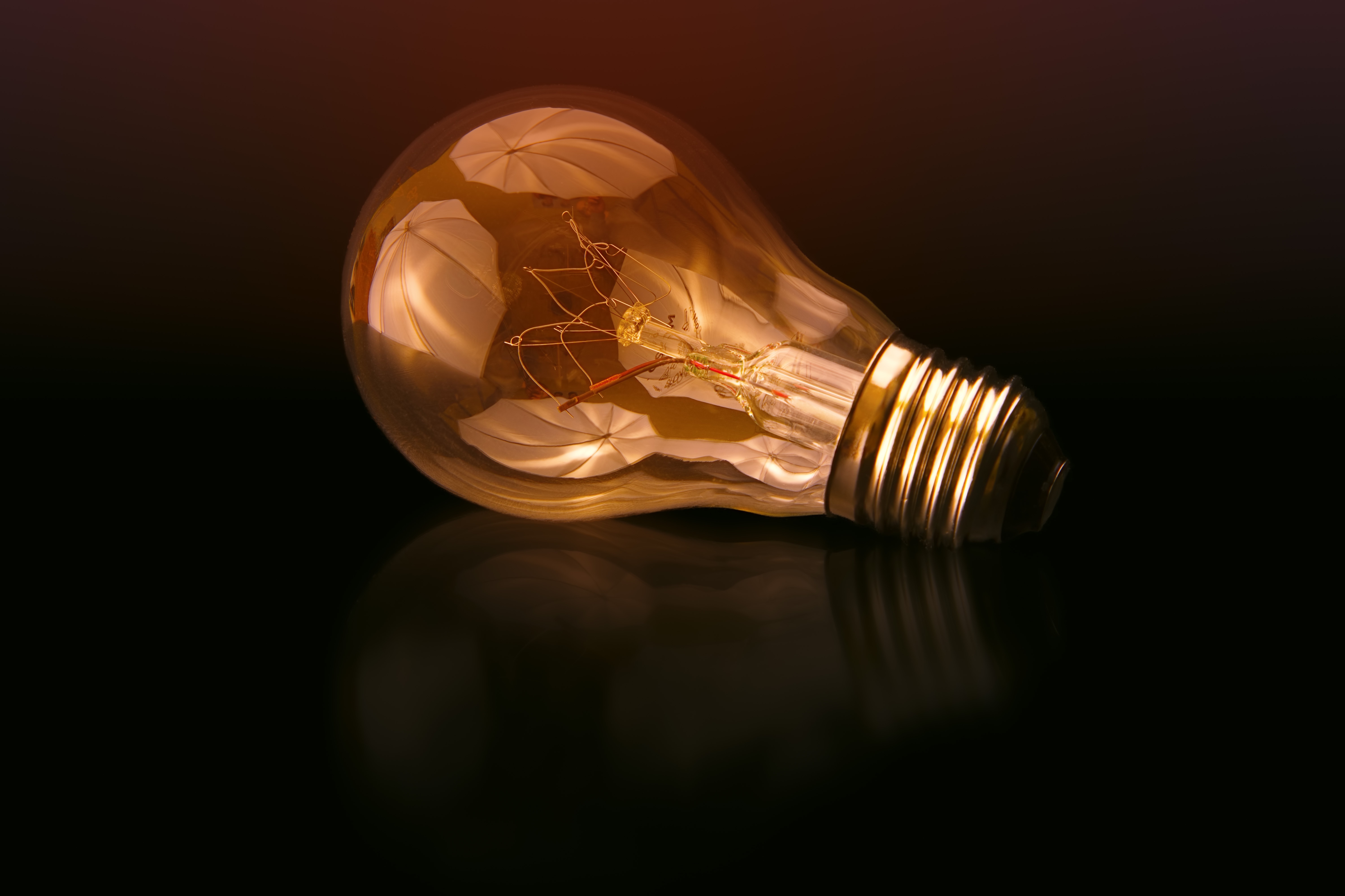 Orange Bulb Idea free image download