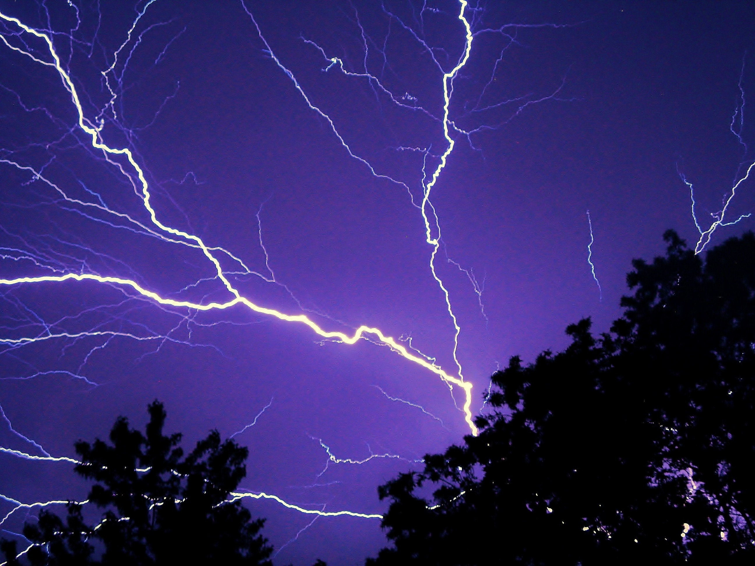 Beautiful Lightning Strike free image download