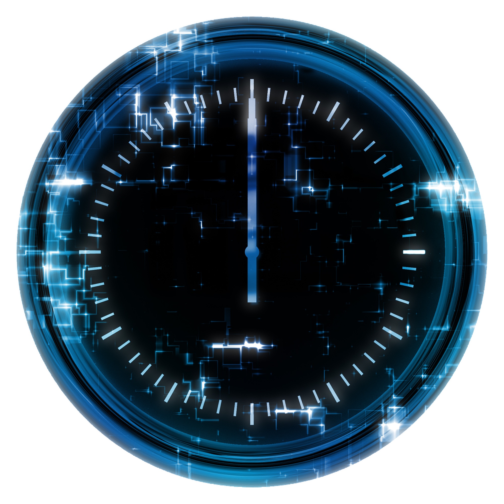 Techno futuristic clock drawing free image download