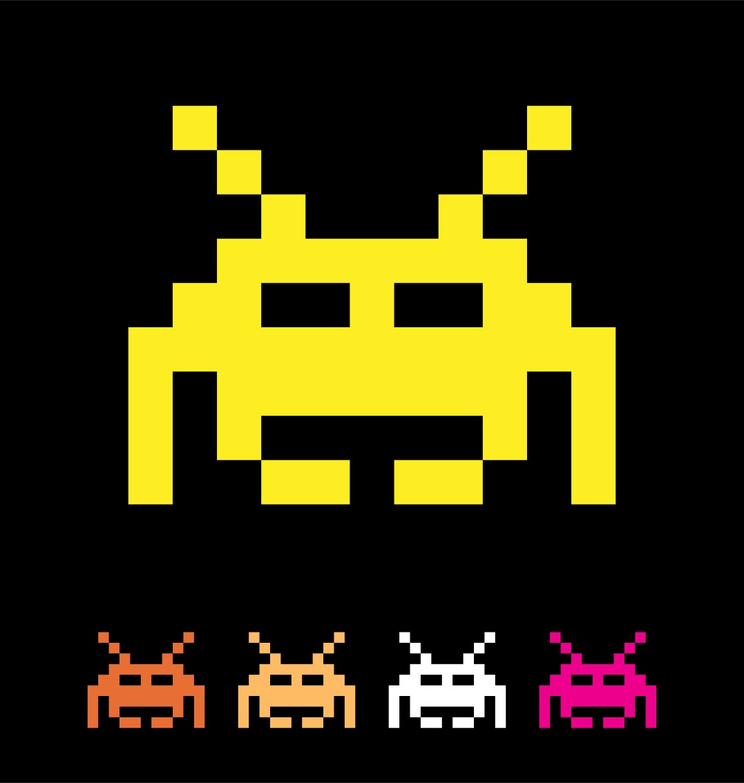 Space invader, video game character free image download