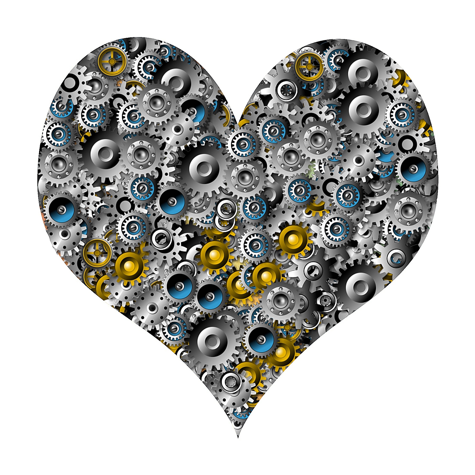 Gears Heart As Symbolism Free Image Download