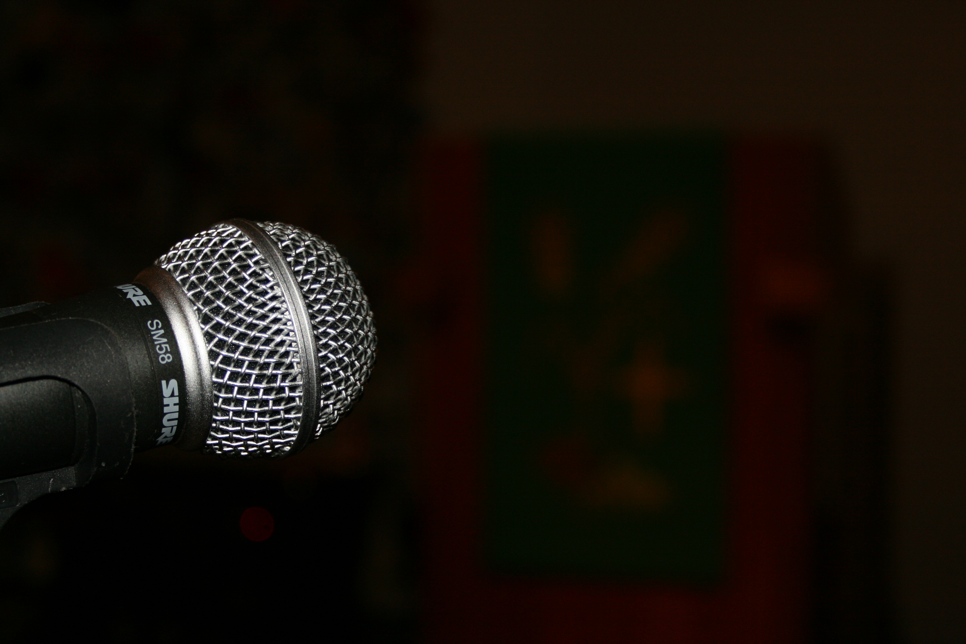 Metal Microphone Technology at dark free image download