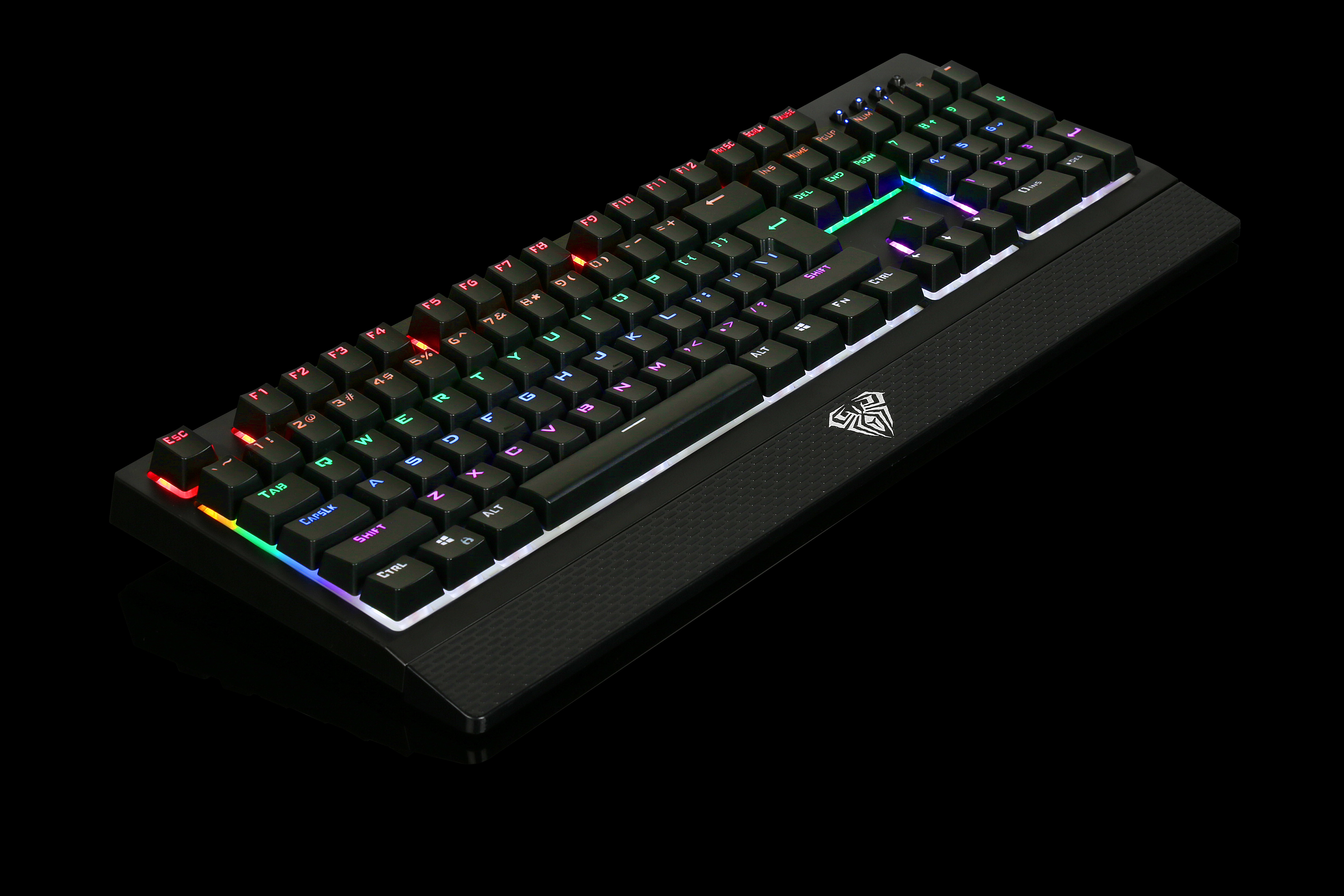 Beautiful and colorful King Glory gaming keyboard, with the lighting ...