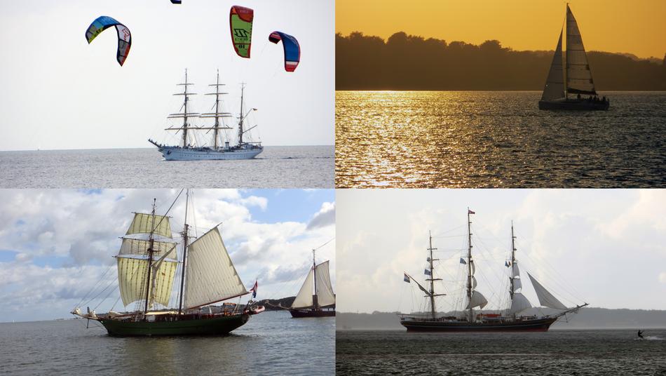 Collage Sailing Ships free image download