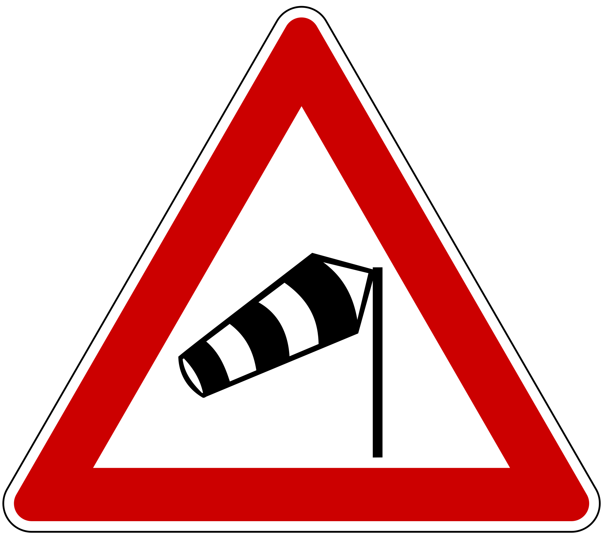 Side wind road sign drawing free image download
