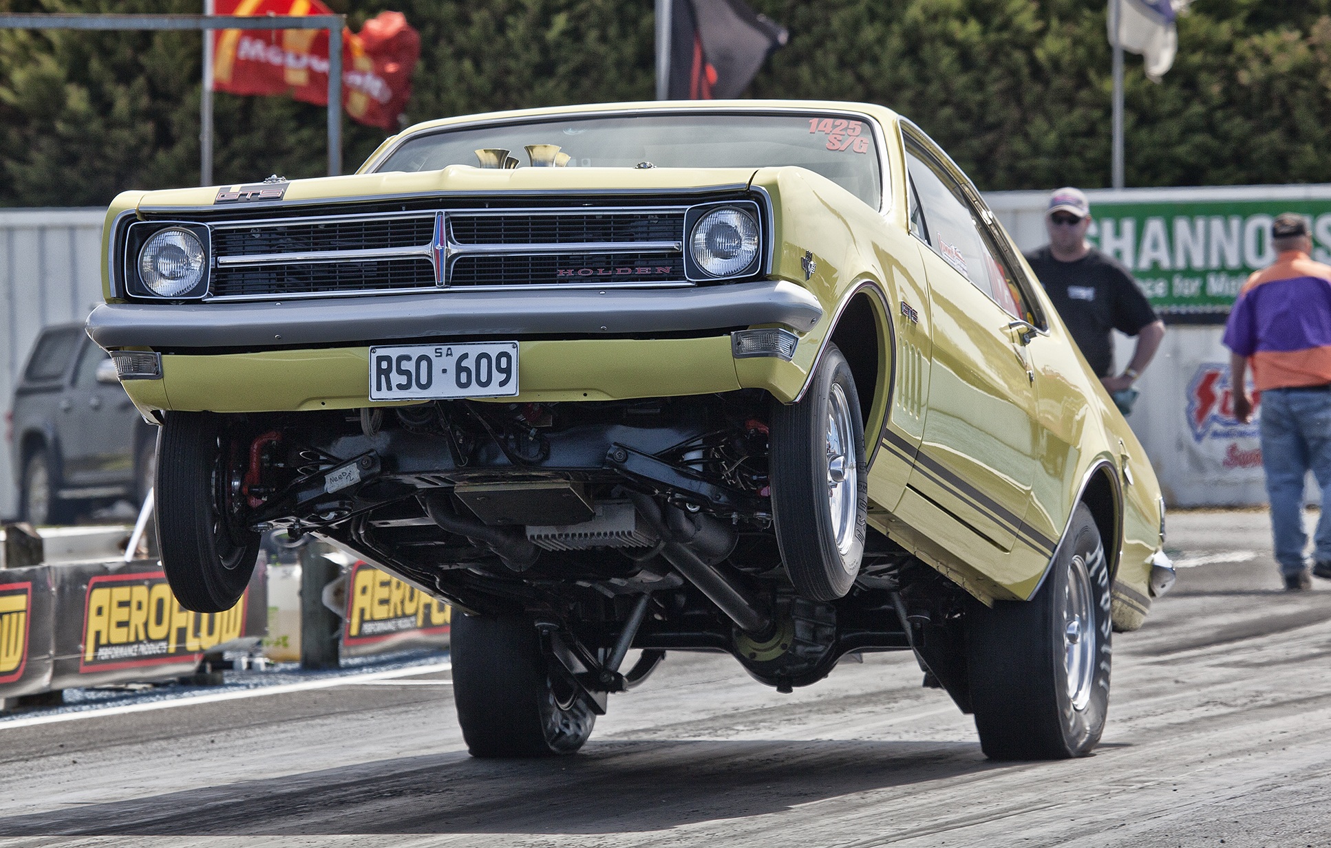 Old Car Racing, front end of a car lift up free image download