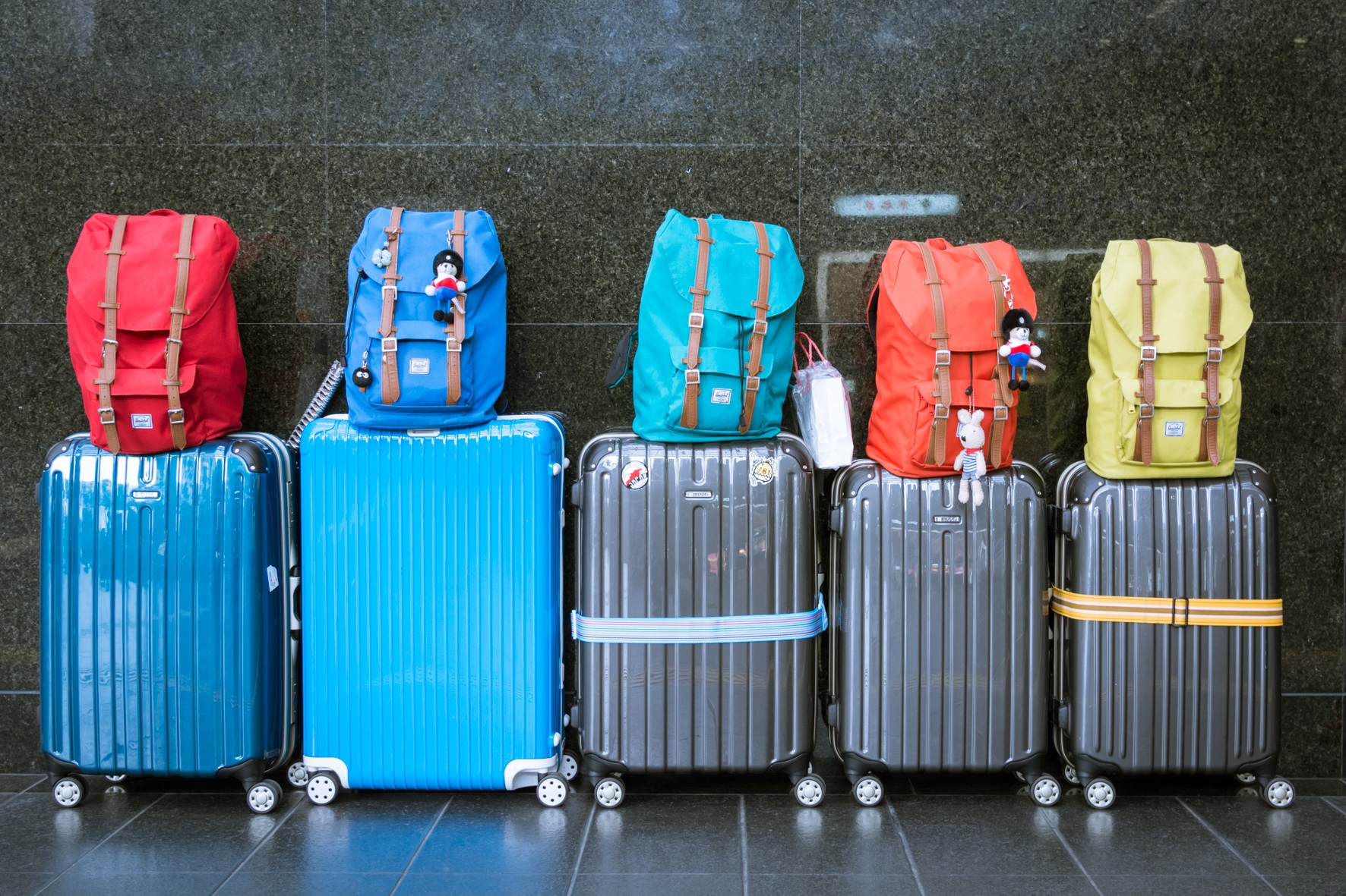 Colors Suitcases Baggage free image download