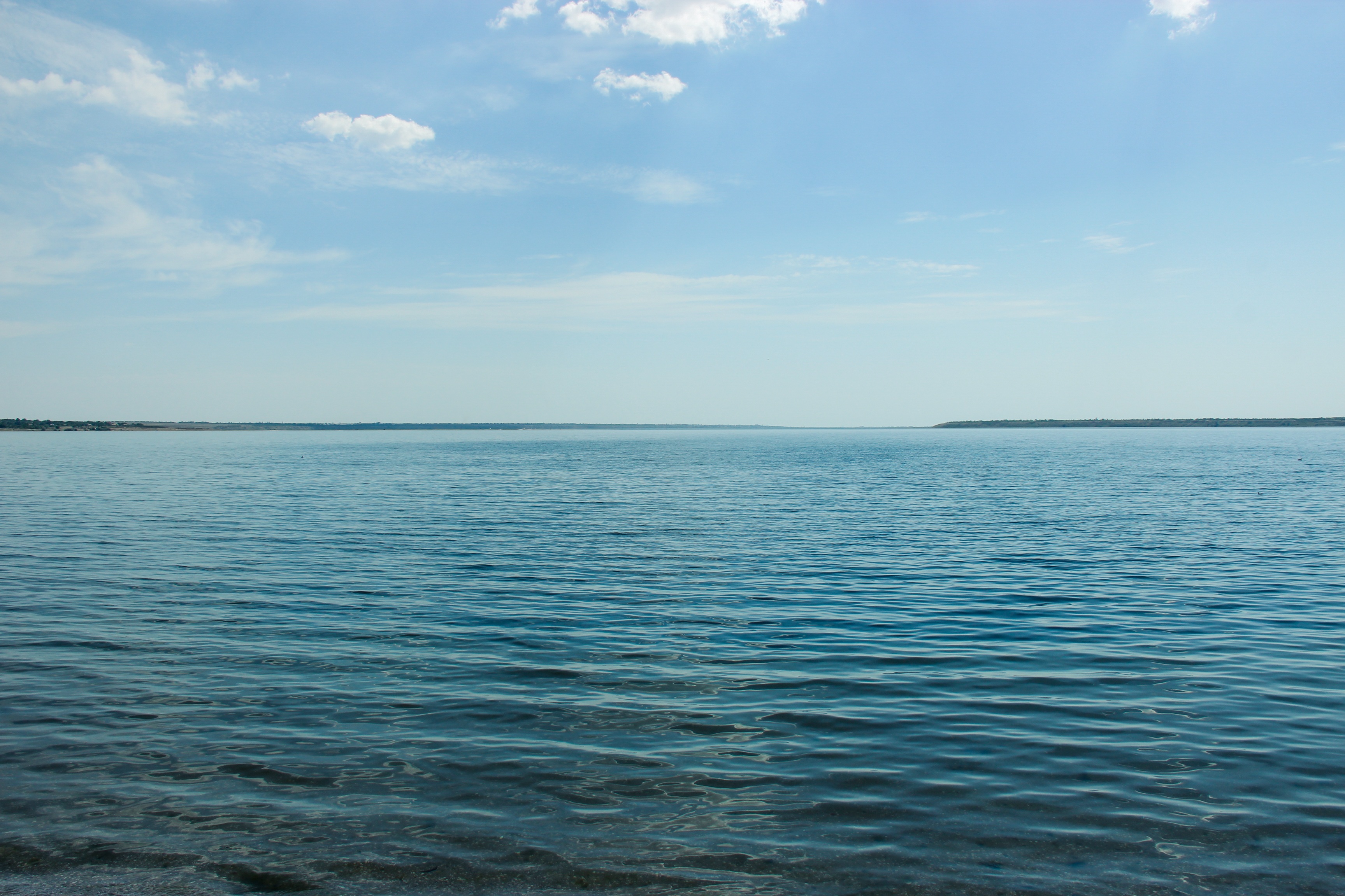 Beautiful waterscape with the blue water with ripple free image download