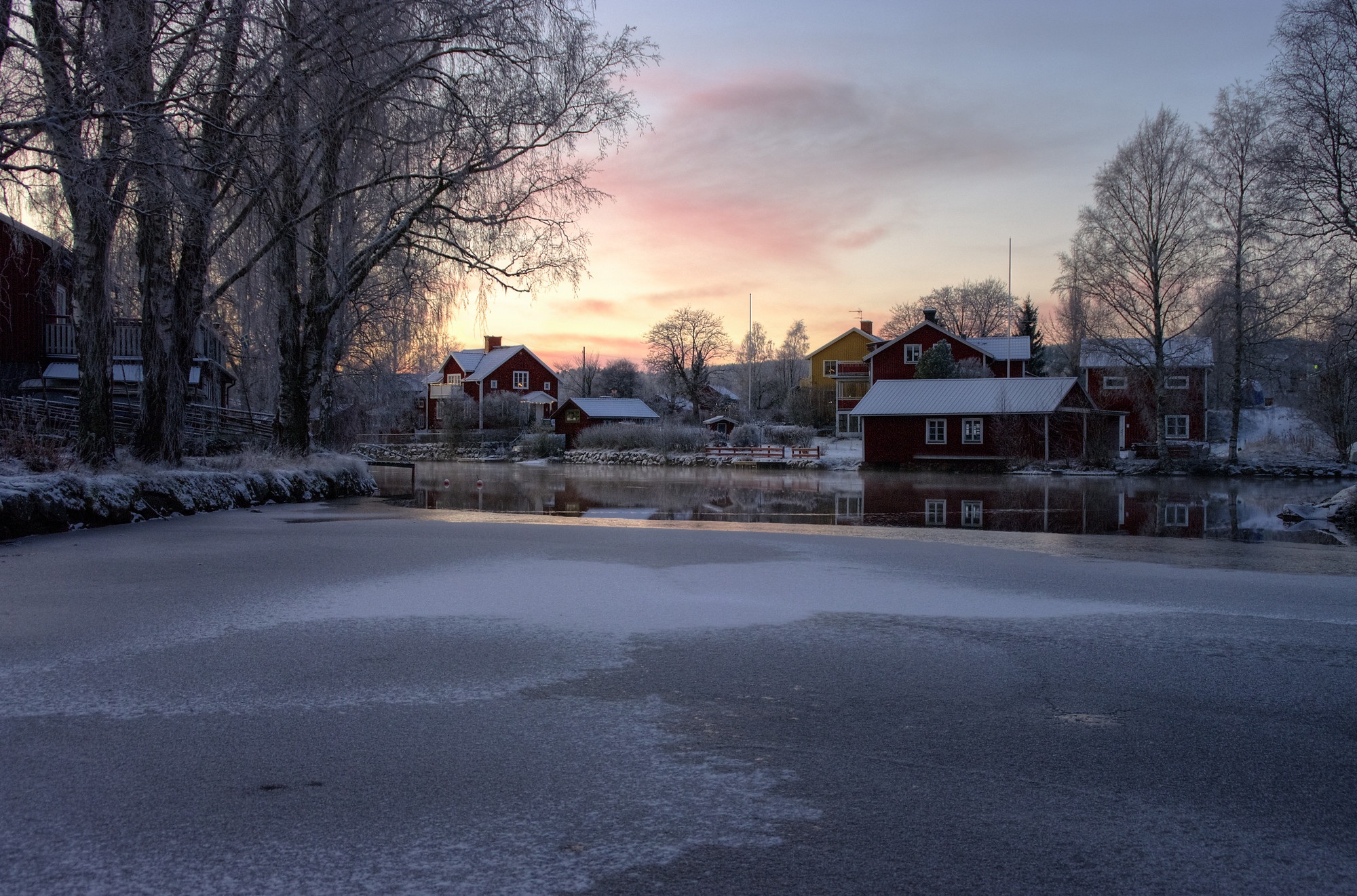 Sundborn Falun Sweden Country street free image download