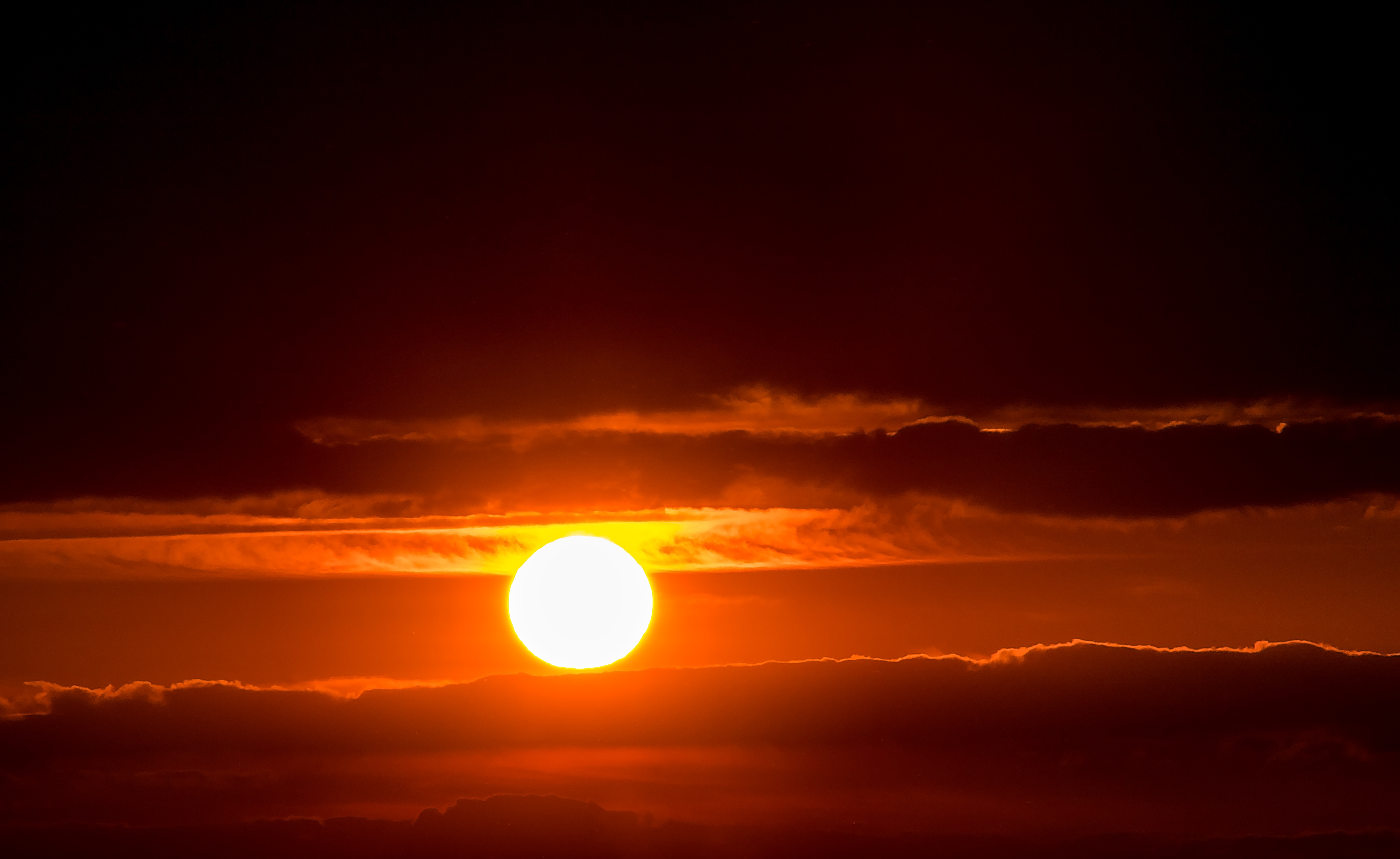 Sun Setting on sky free image download