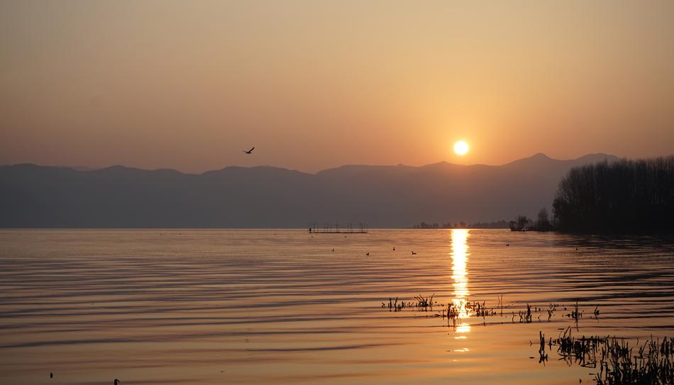 Water at Sunset Dawn free image download