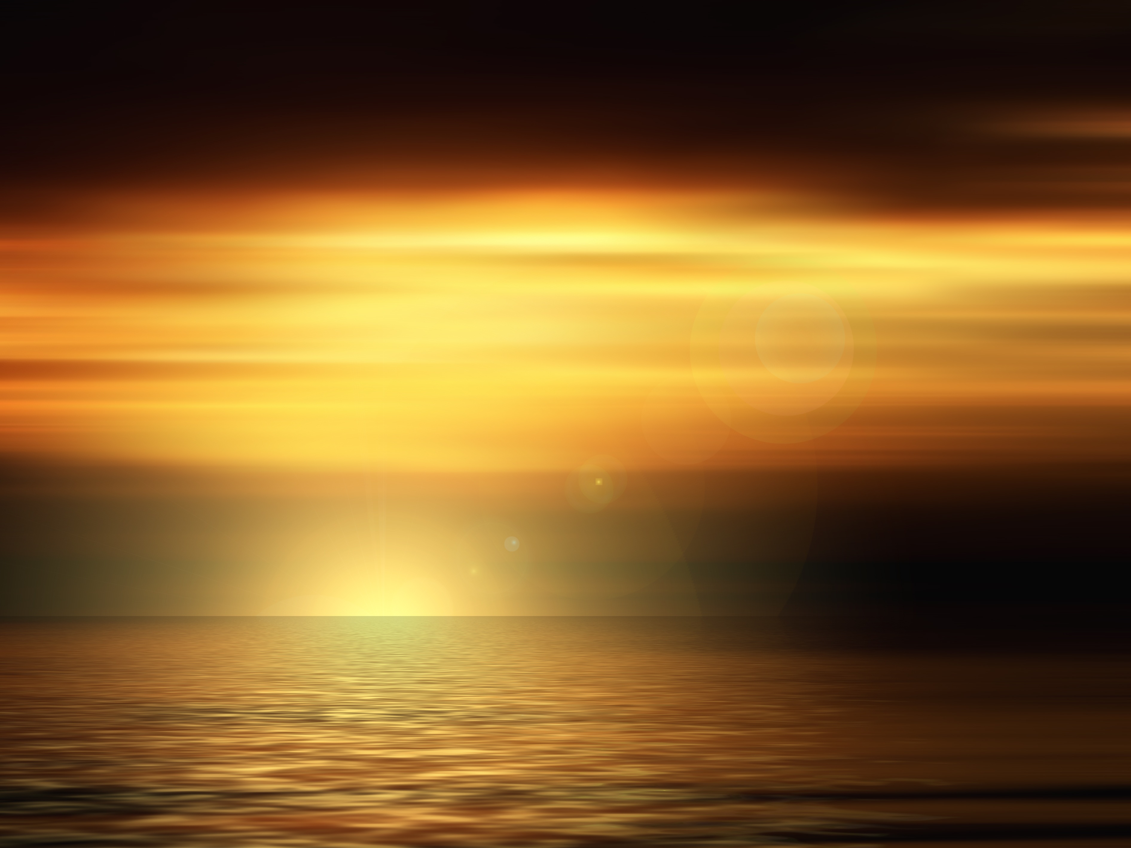 Magnificent sunset over the sea free image download