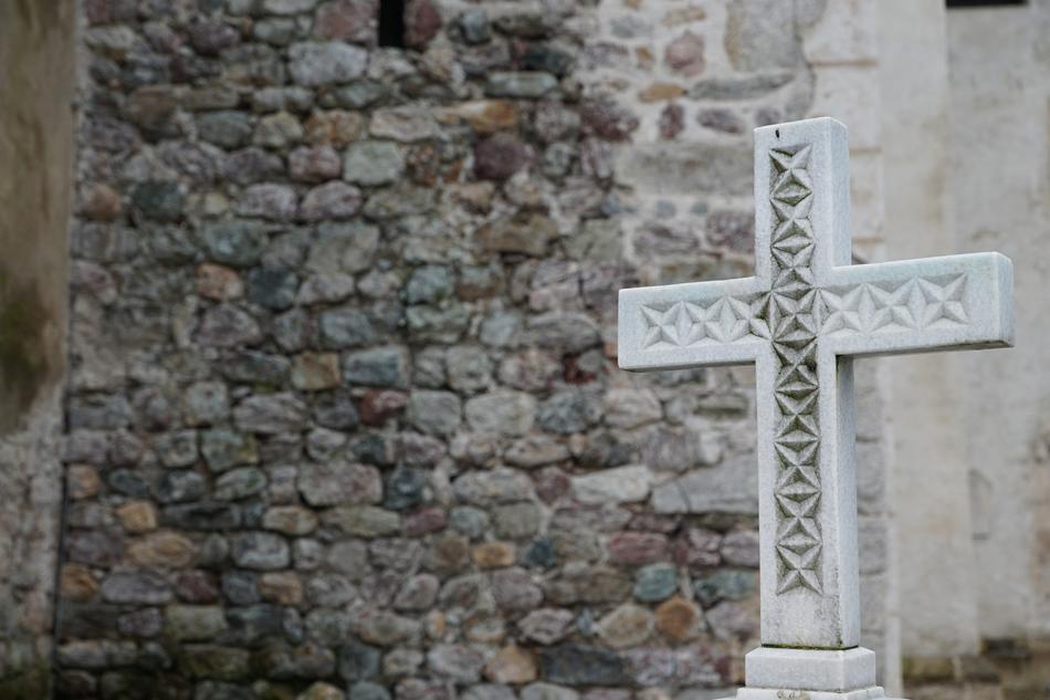 Stone crust on the background of a stone wall free image download