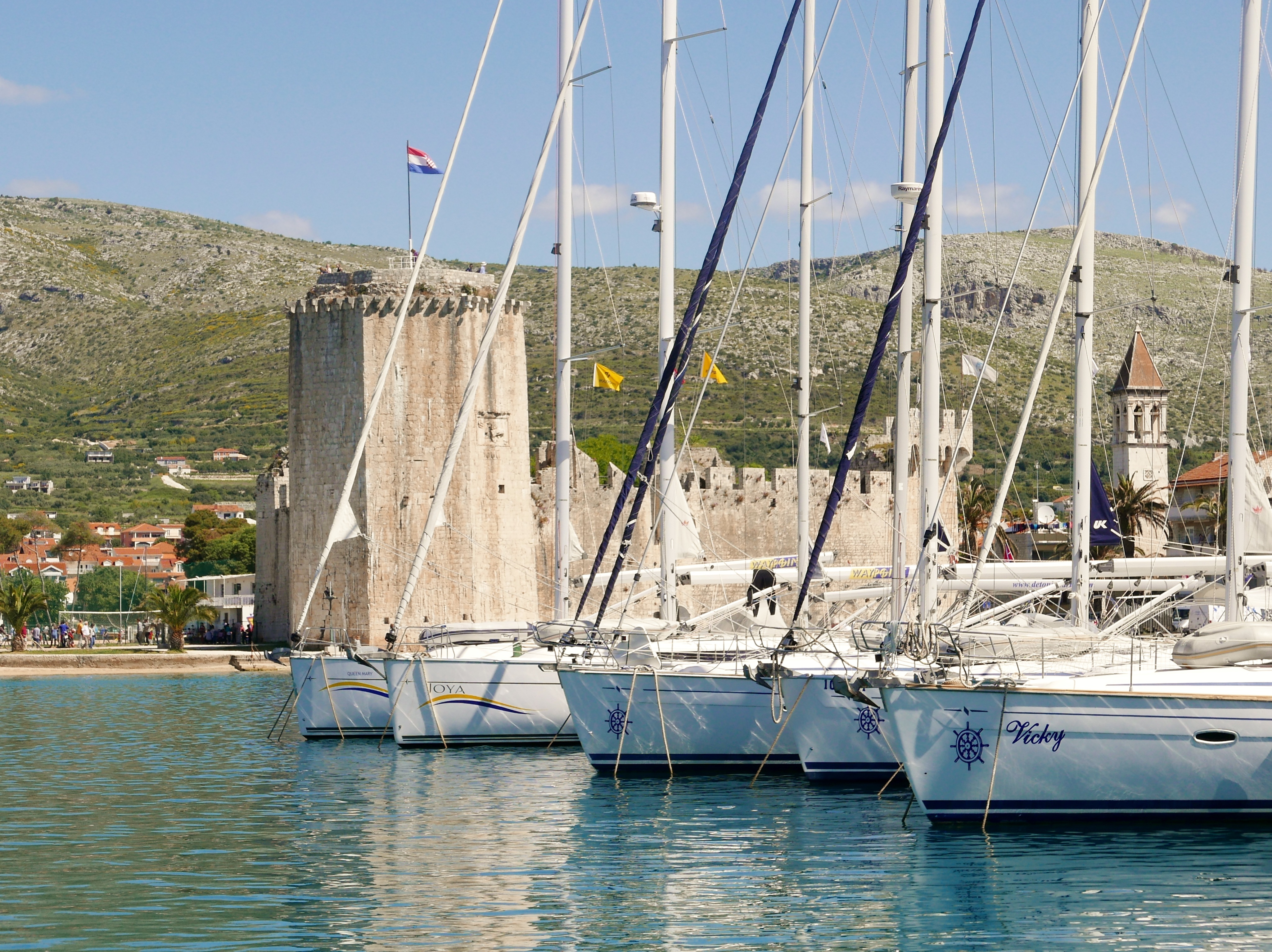 Sea Sailing Boat Fortress free image download
