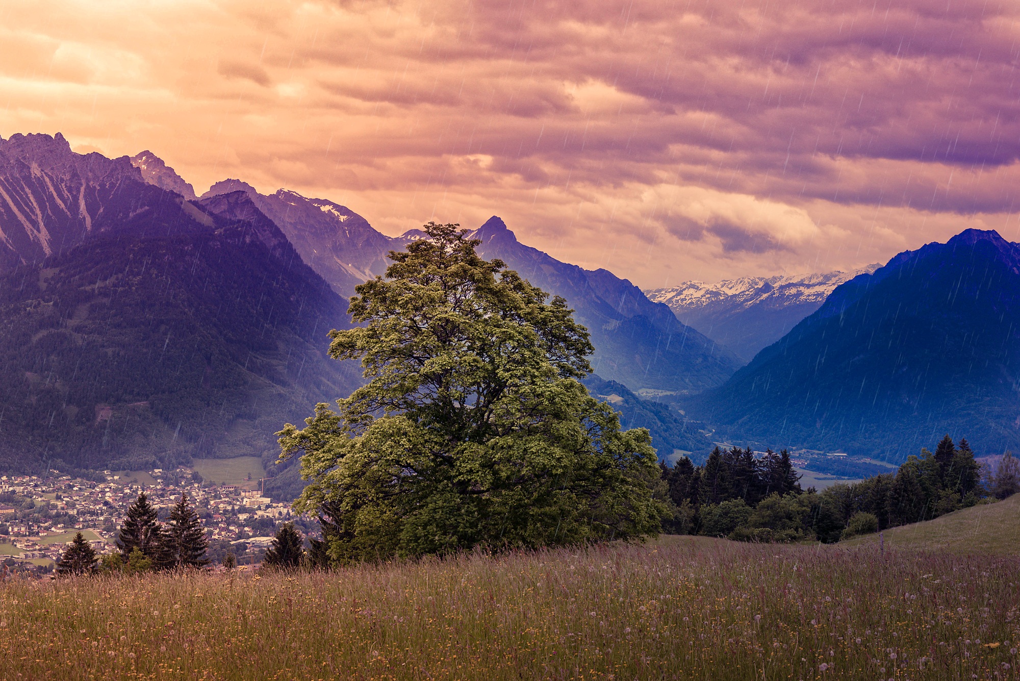 Landscape Bad Weather Twilight free image download