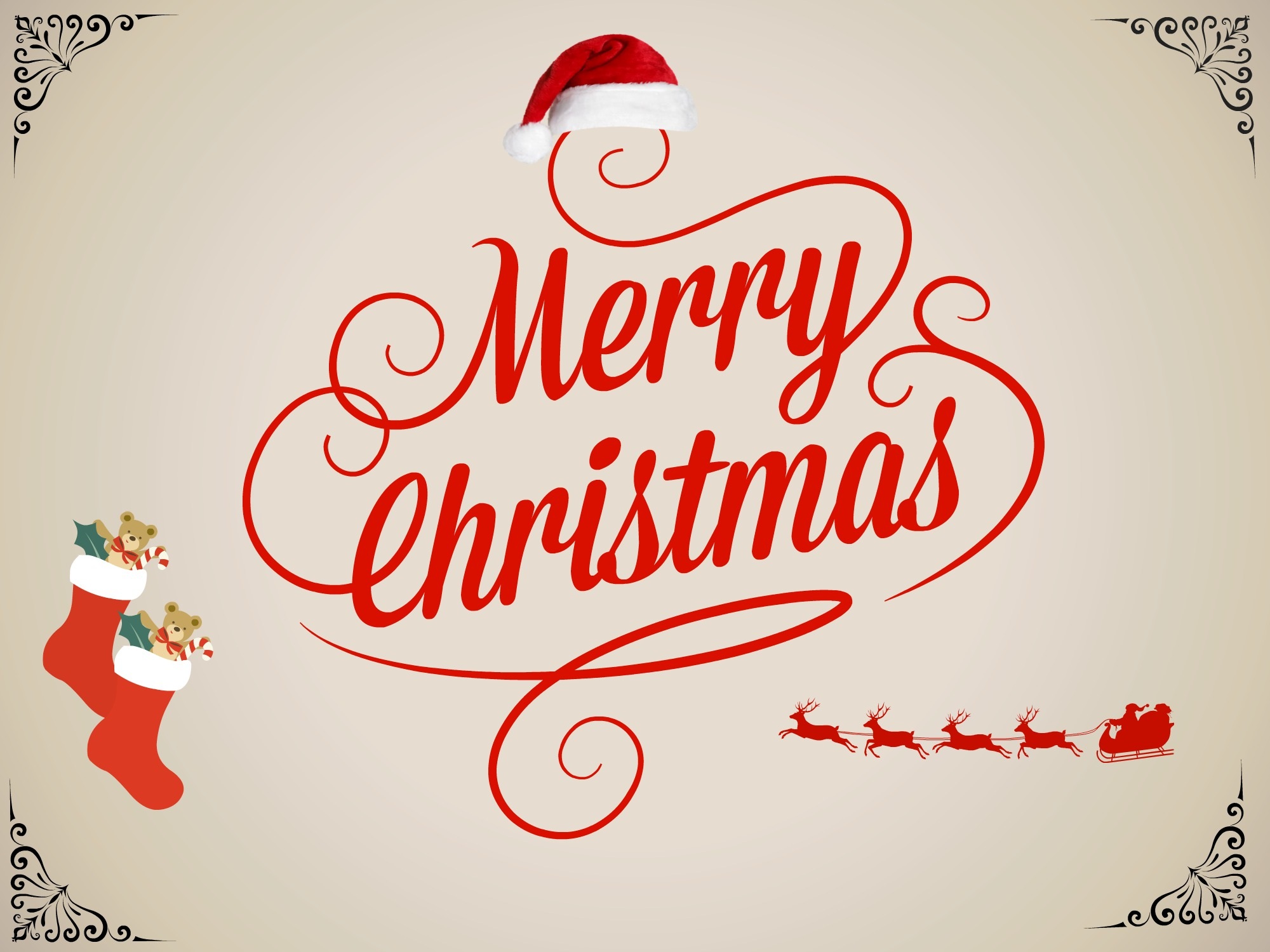 Text christmas card holiday red free image download