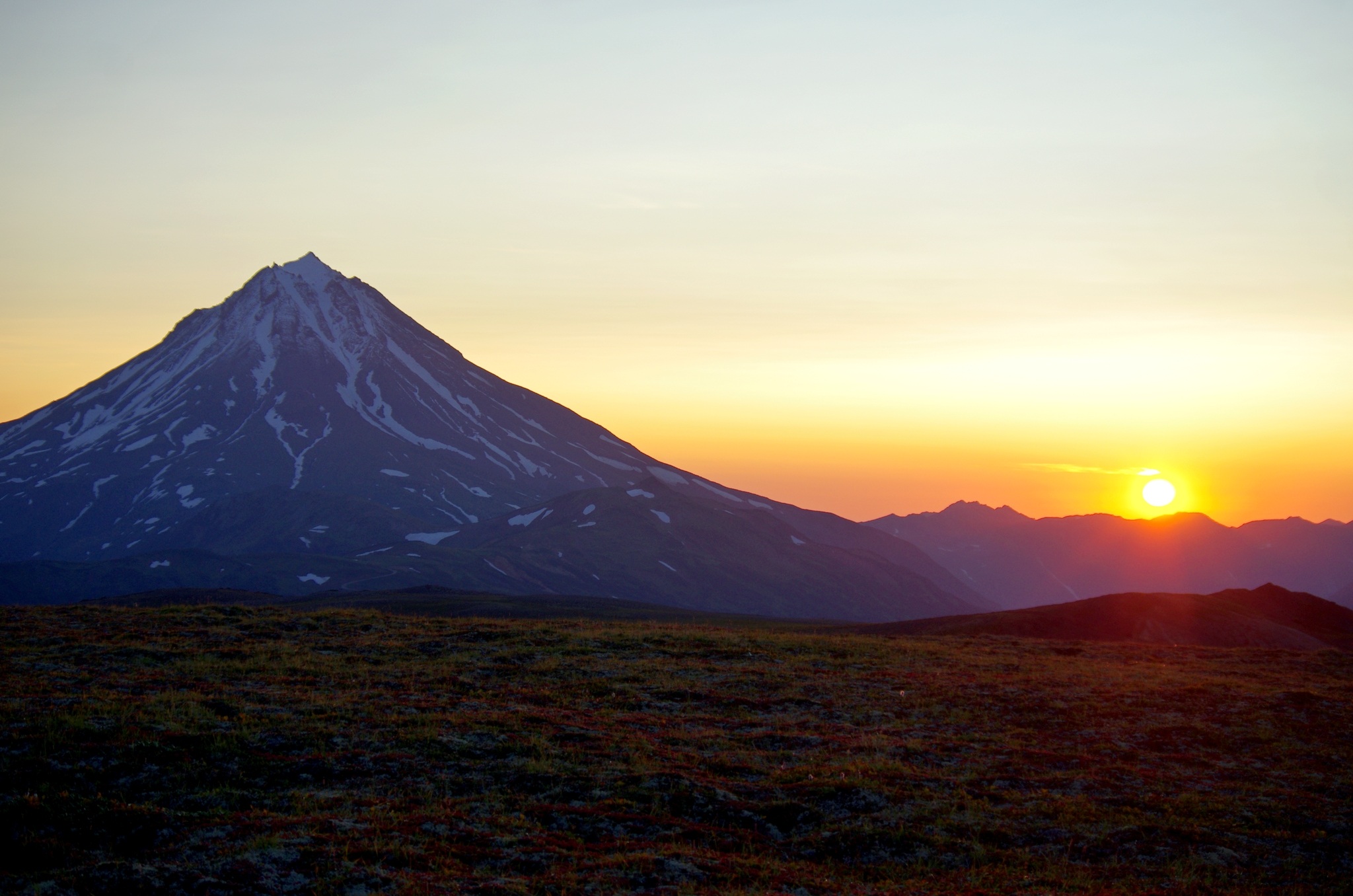 Sunrise Dawn Volcano free image download