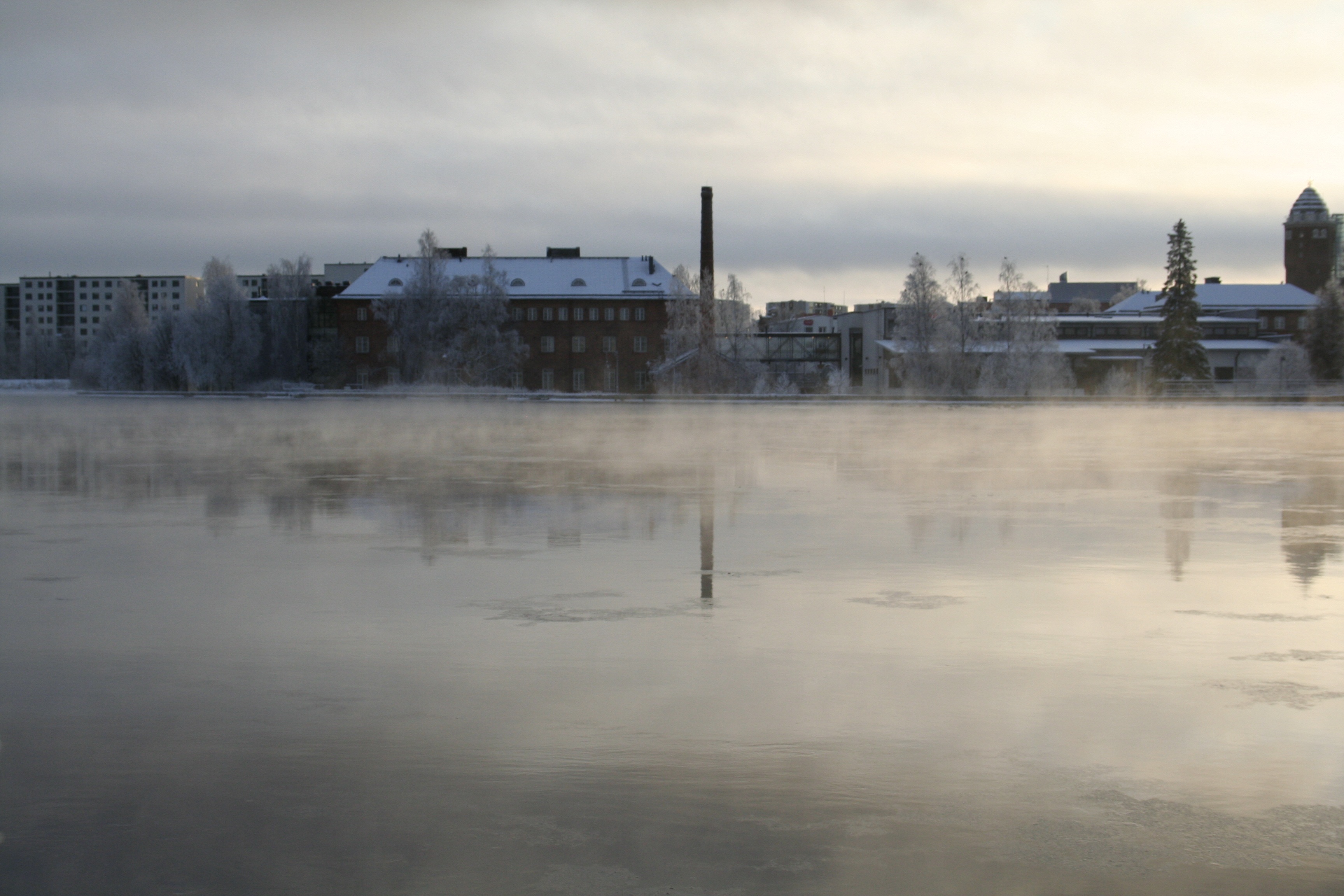 Winter River Finland free image download