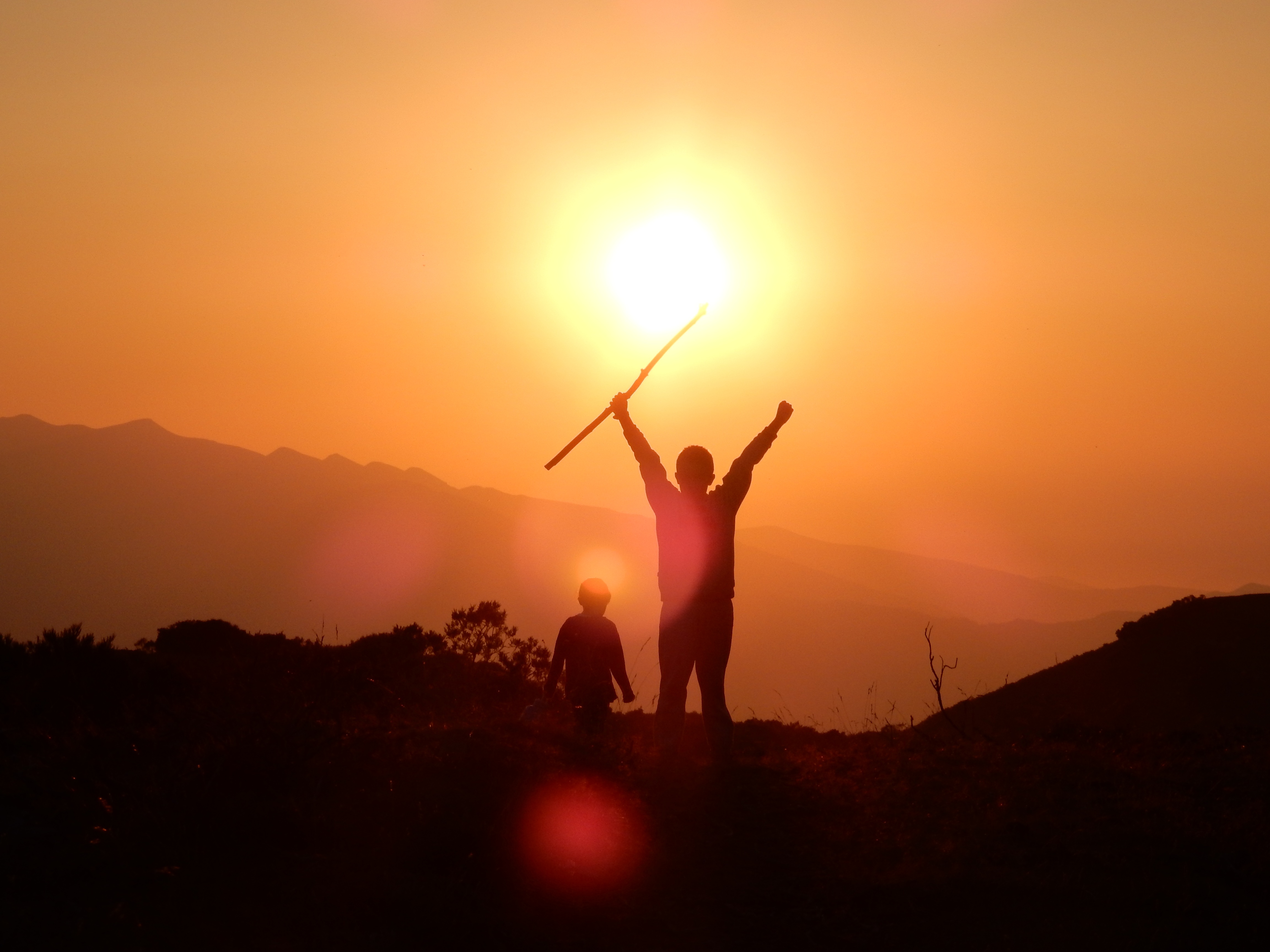 Shadow Sun Sunset free image download