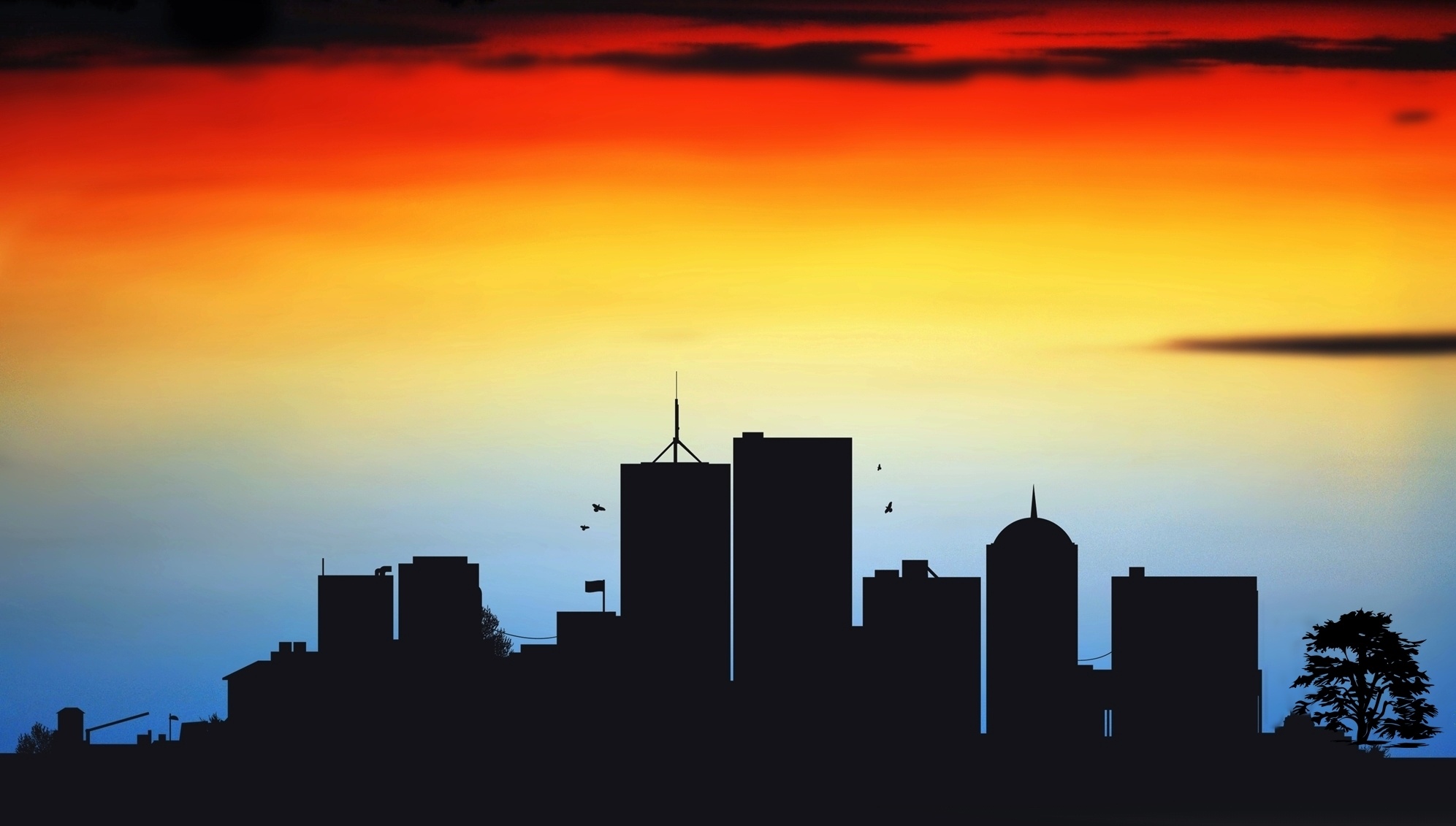 West landscape sky sunset free image download