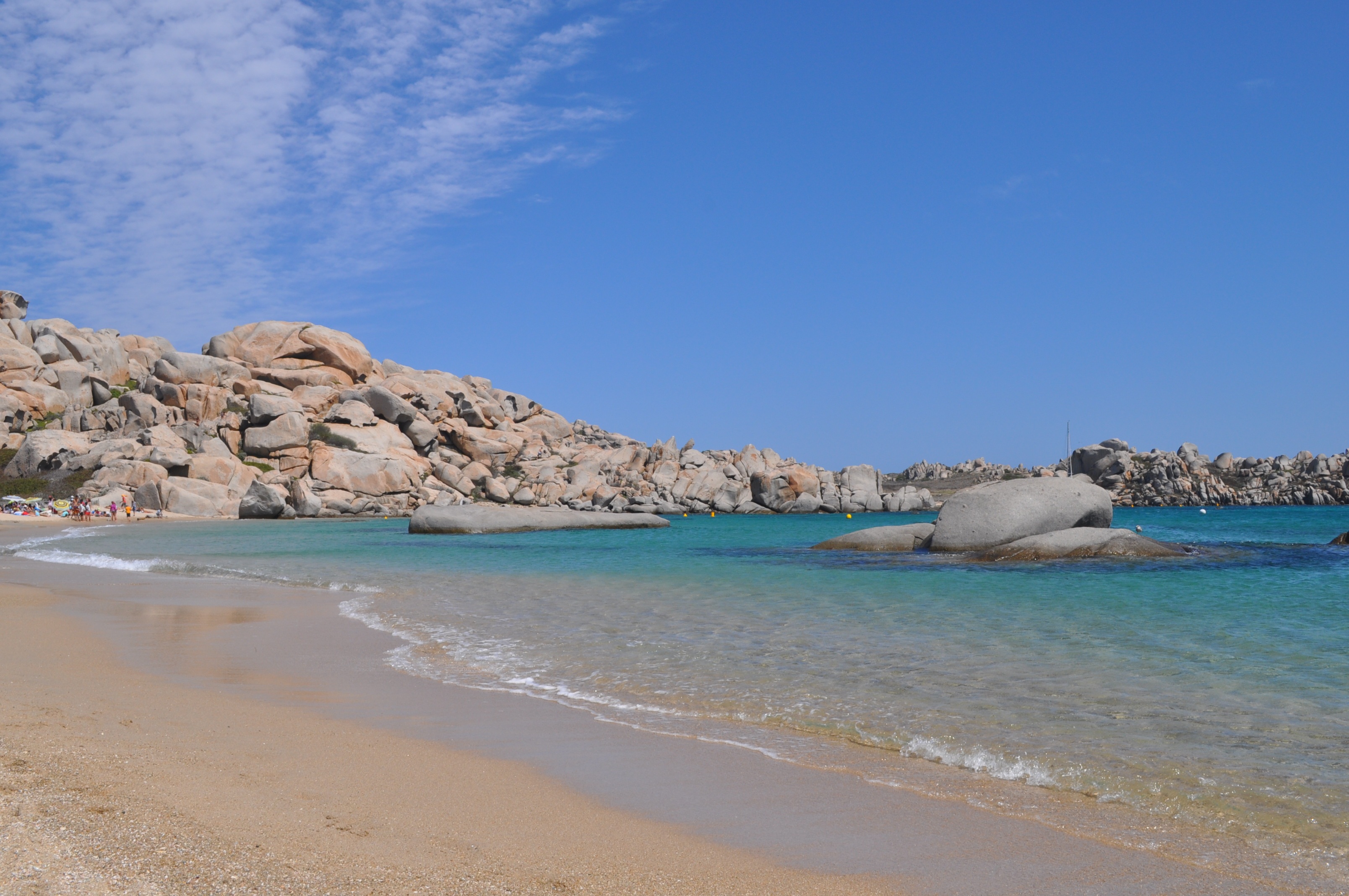 Scenic rocks on Beach, france, Corsica free image download