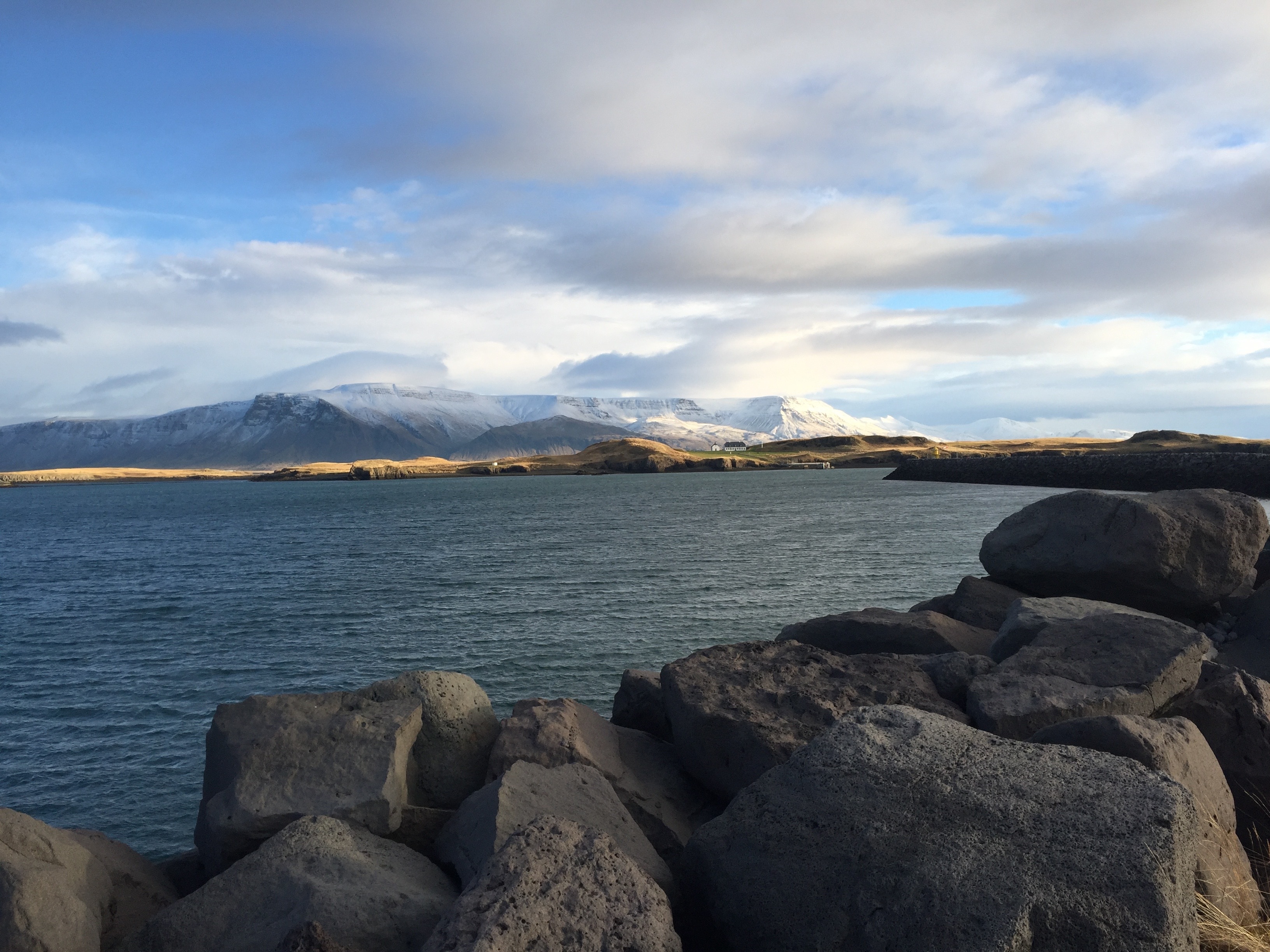 Iceland Sea Mountain free image download