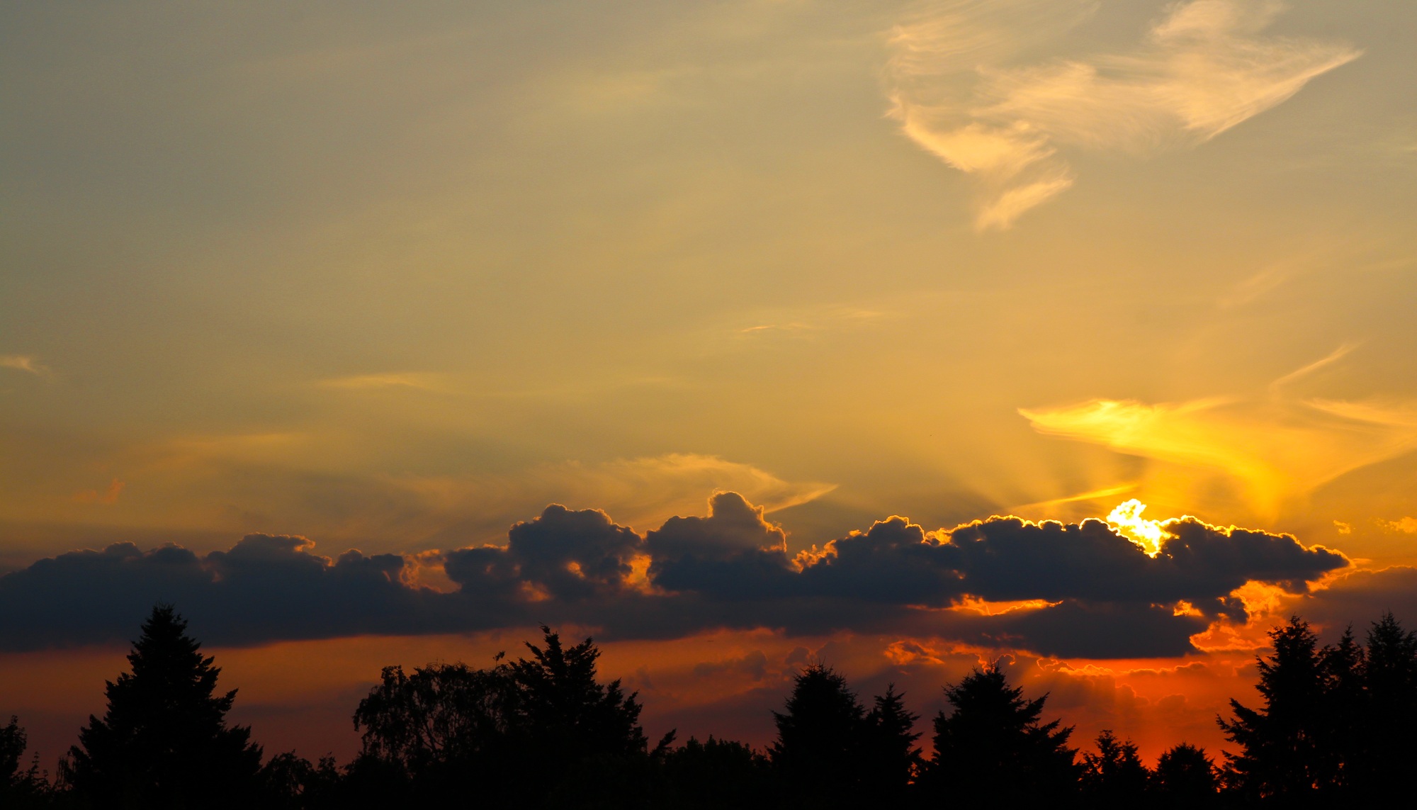 Sky Afterglow Evening free image download
