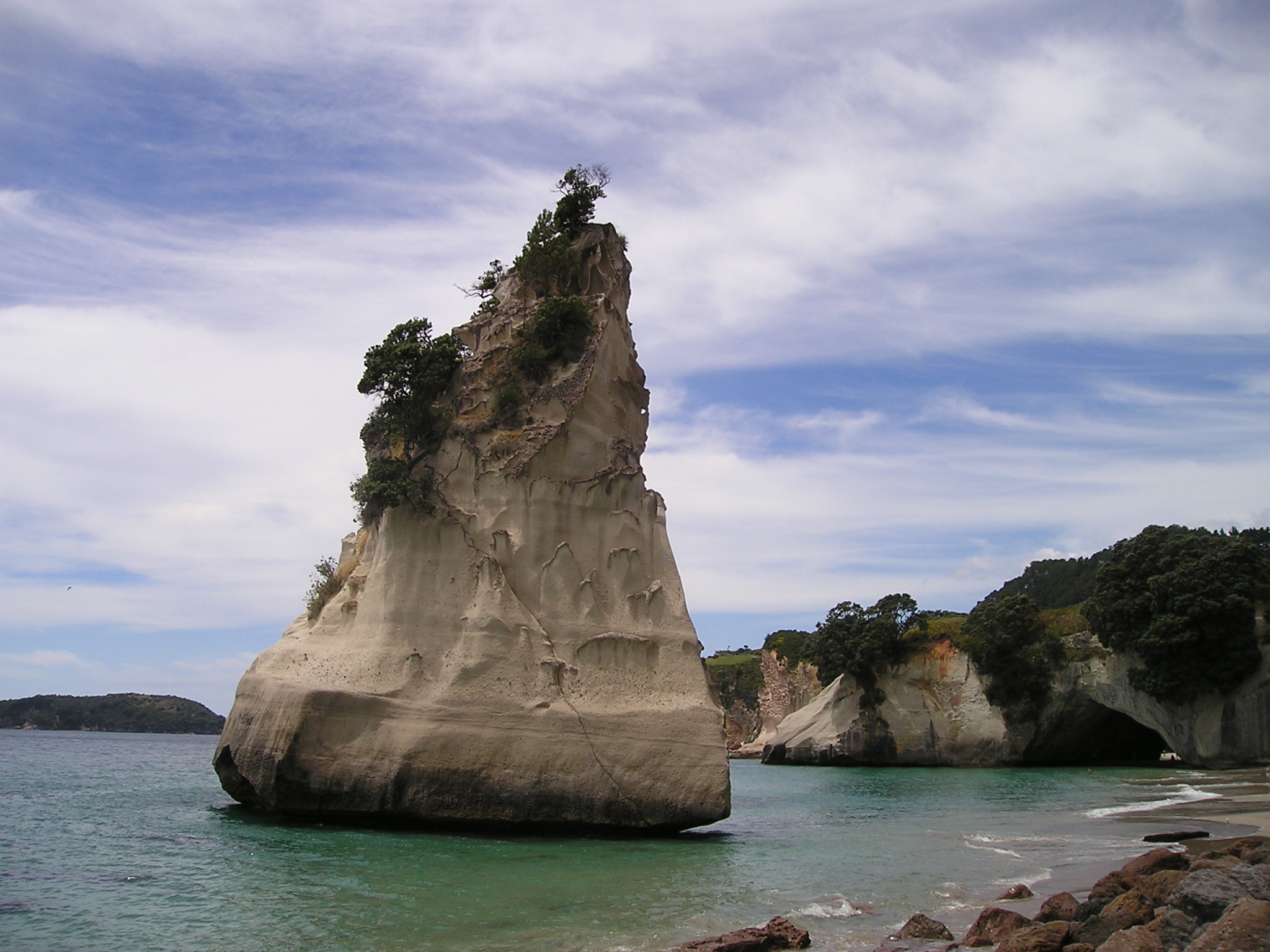 New Zealand Beach Rock free image download