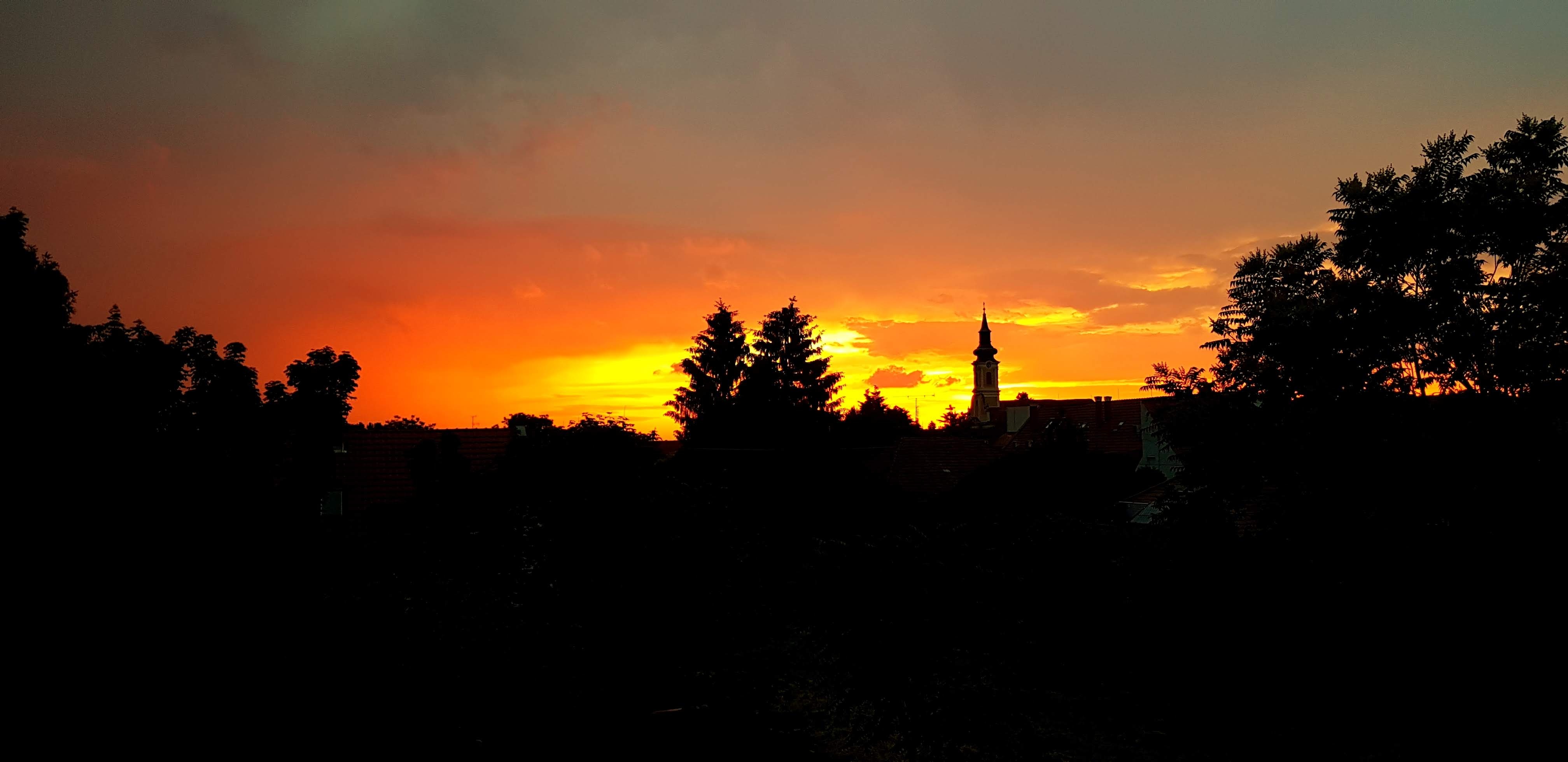 Sunset In The Evening Nature free image download