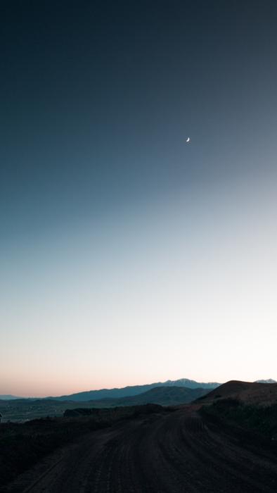 Landscape Sunset Moon free image download