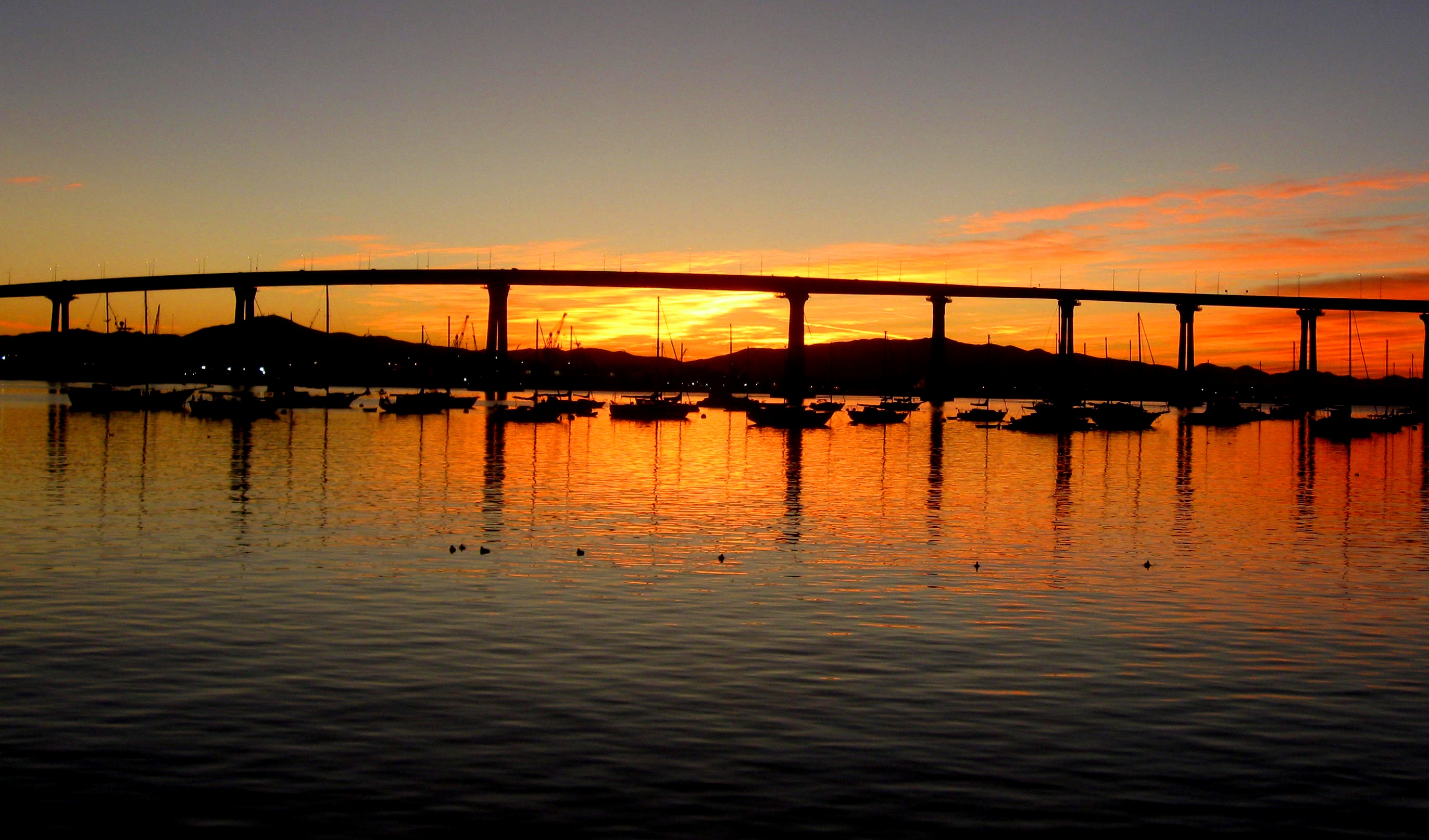Bridge Water Sunrise free image download