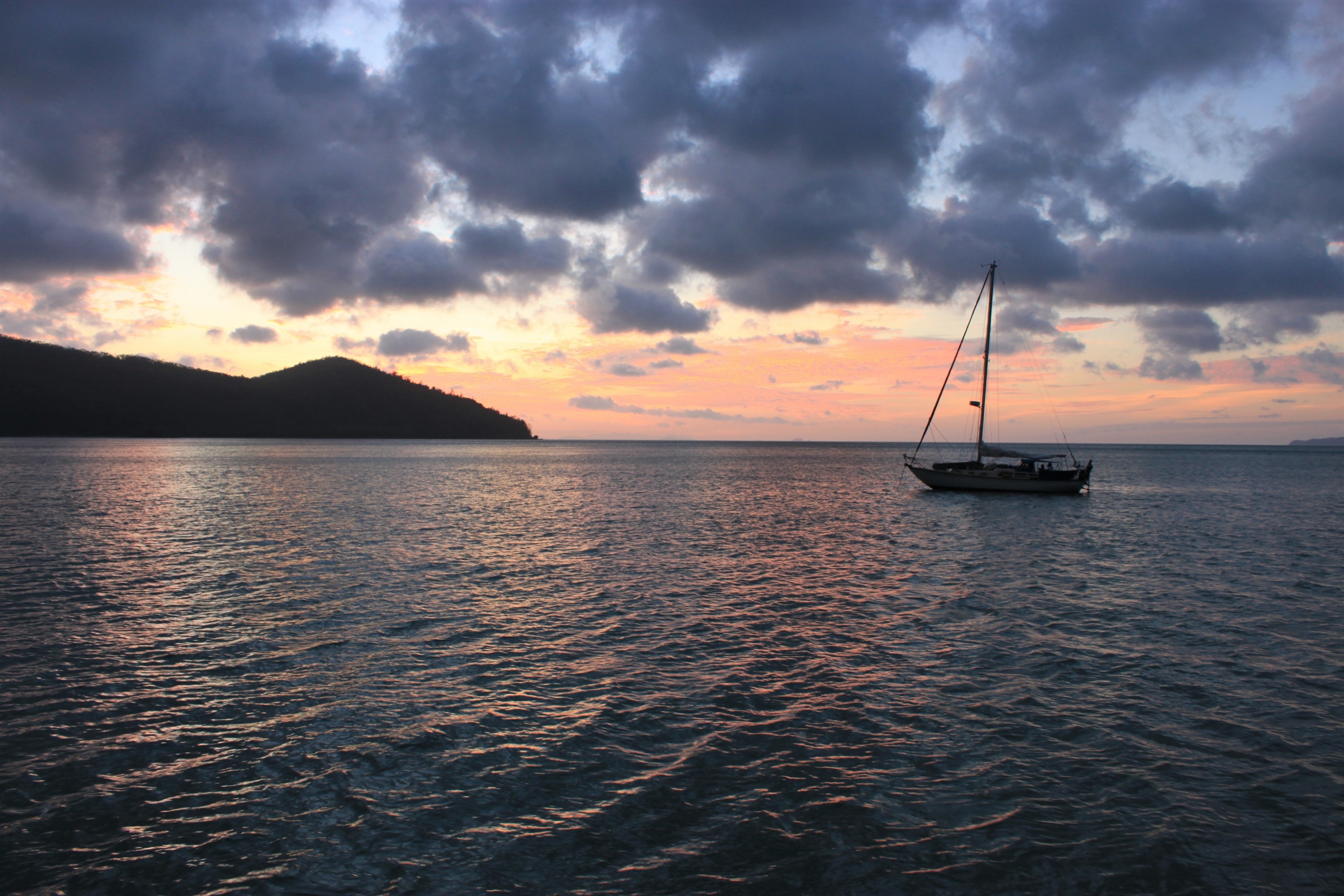 Sunset Sail Yacht free image download