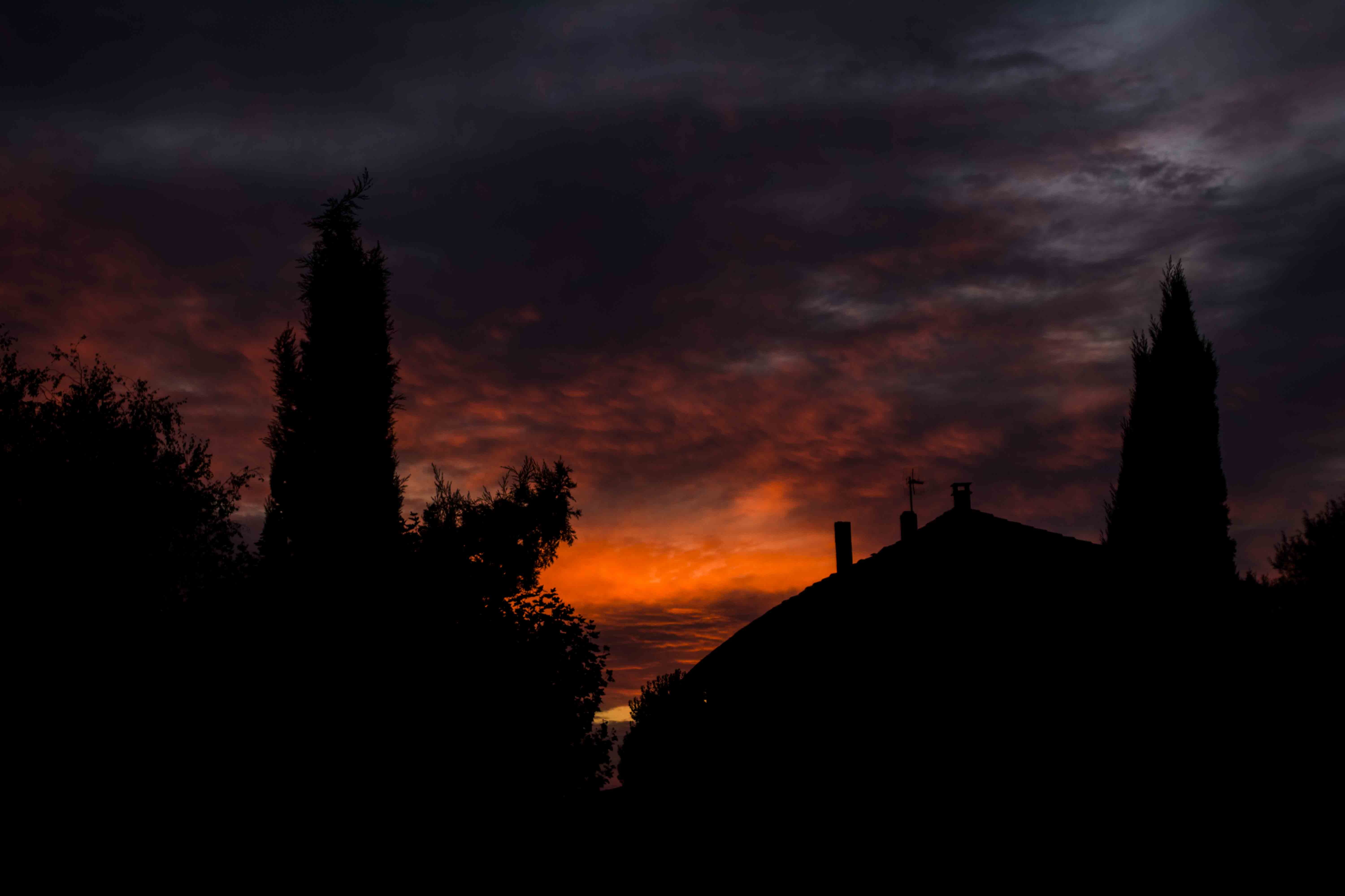 Sunset Dark Evening free image download