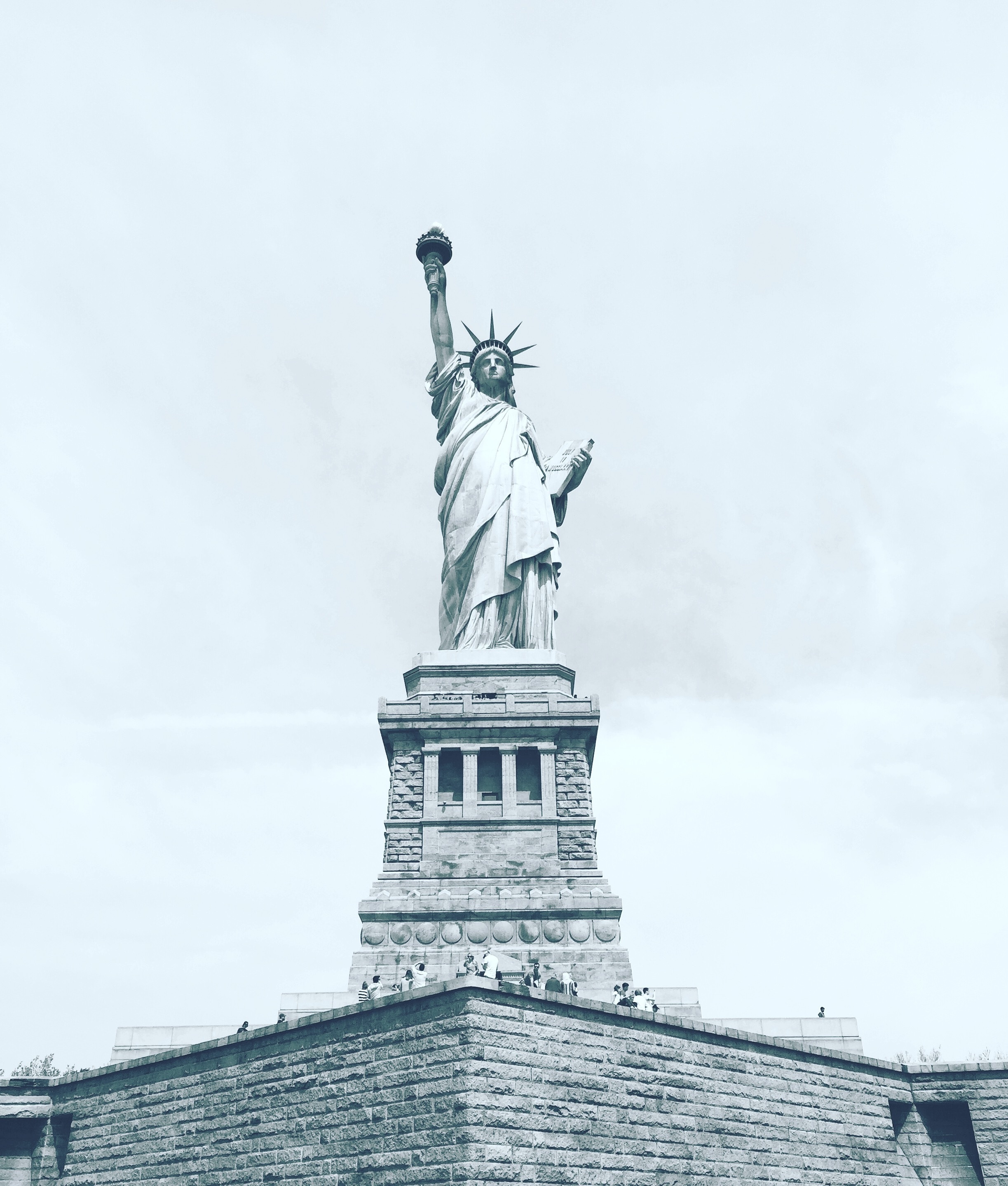 Liberty Statue Blue free image download