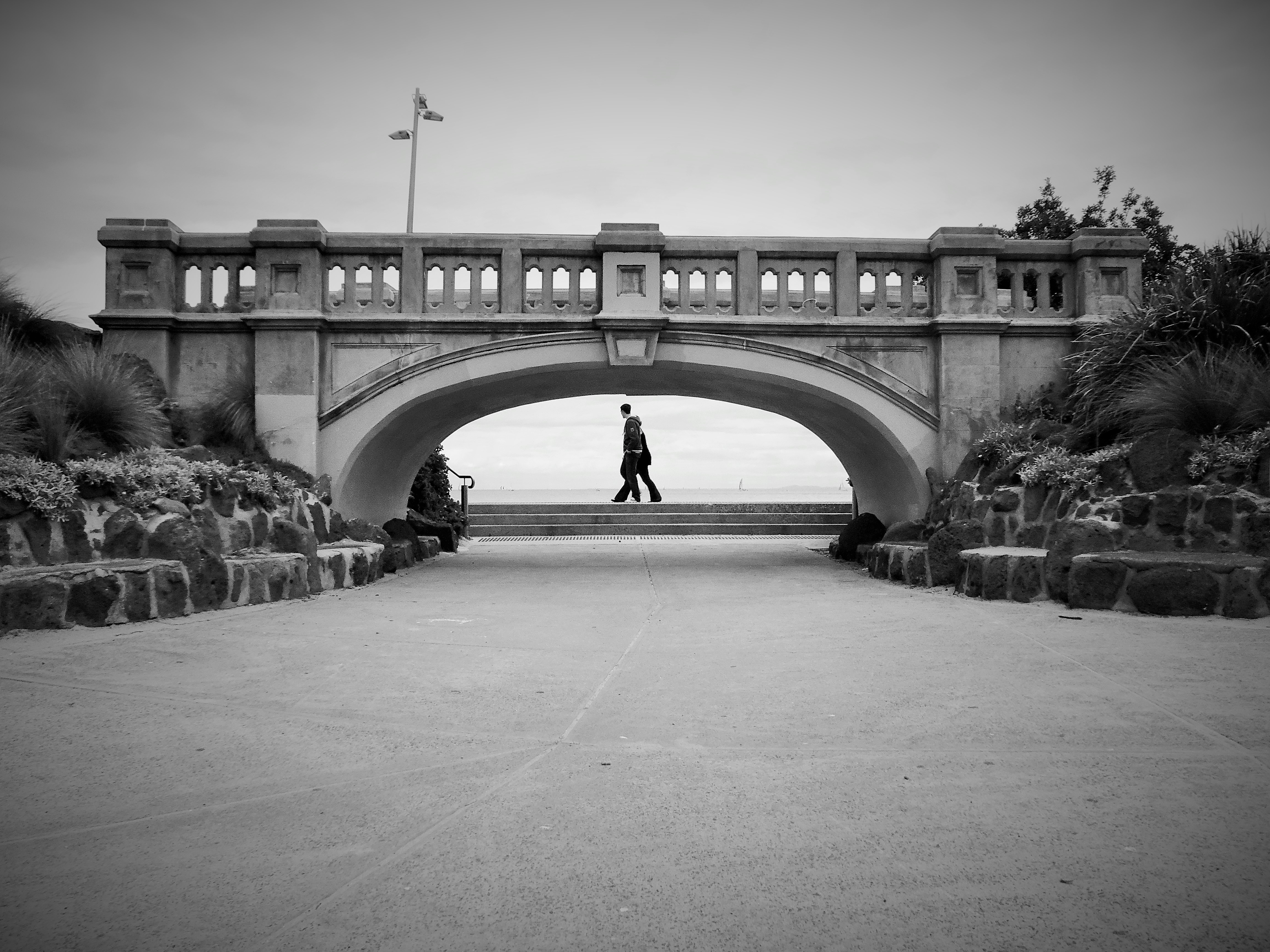 Bridge Sea Promenade free image download