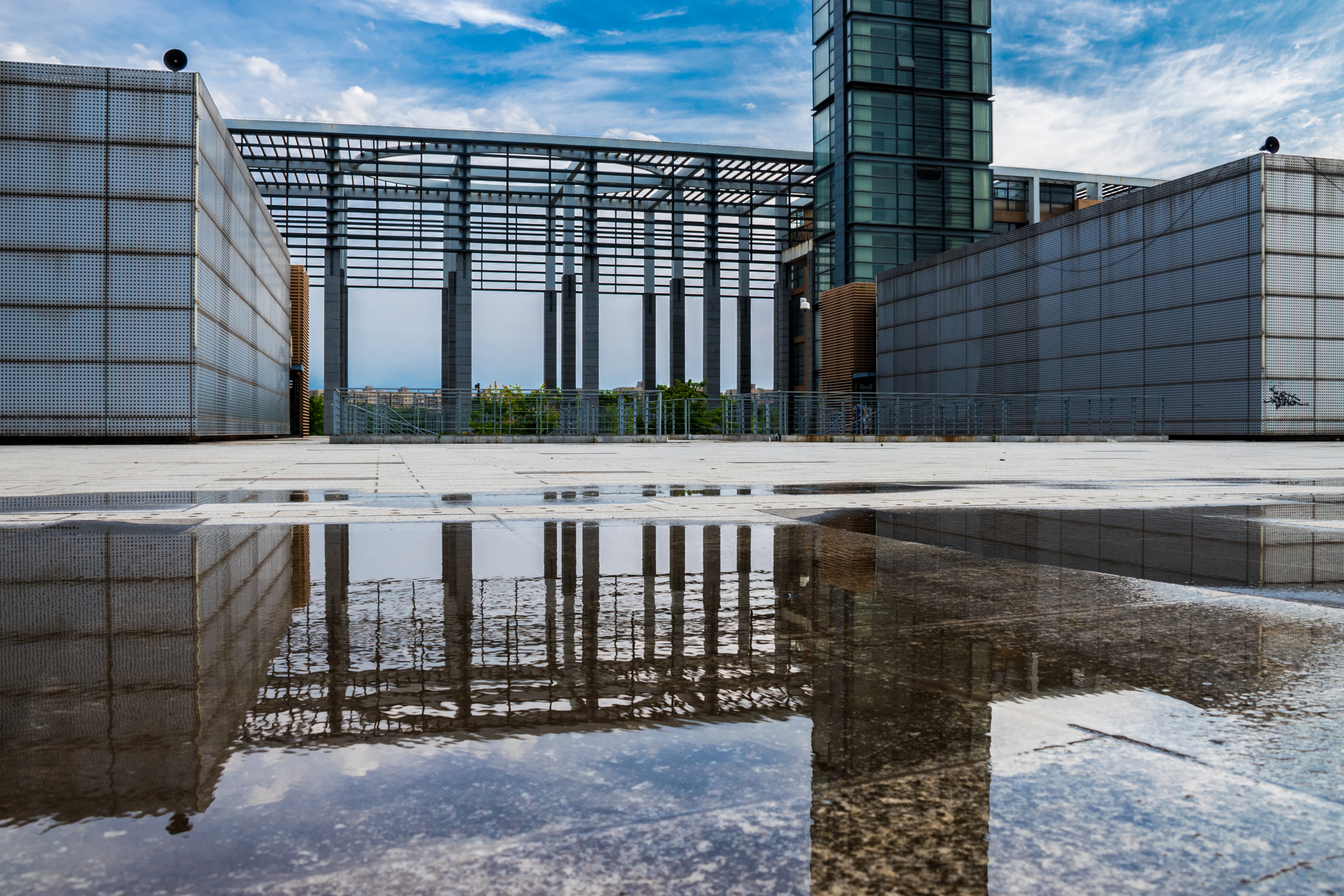 Reflection Building Sky free image download