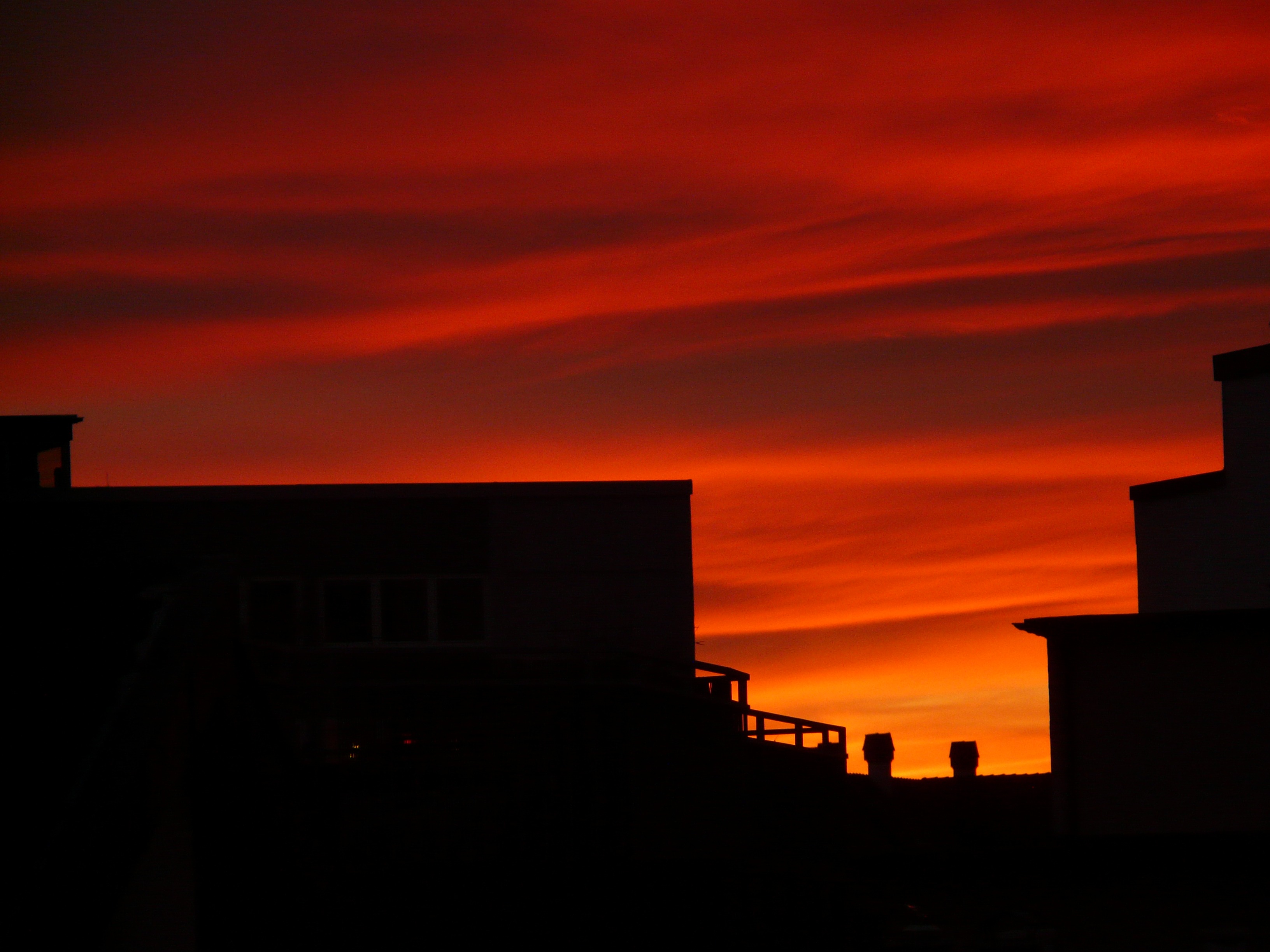 Afterglow Sunset Sky scene free image download