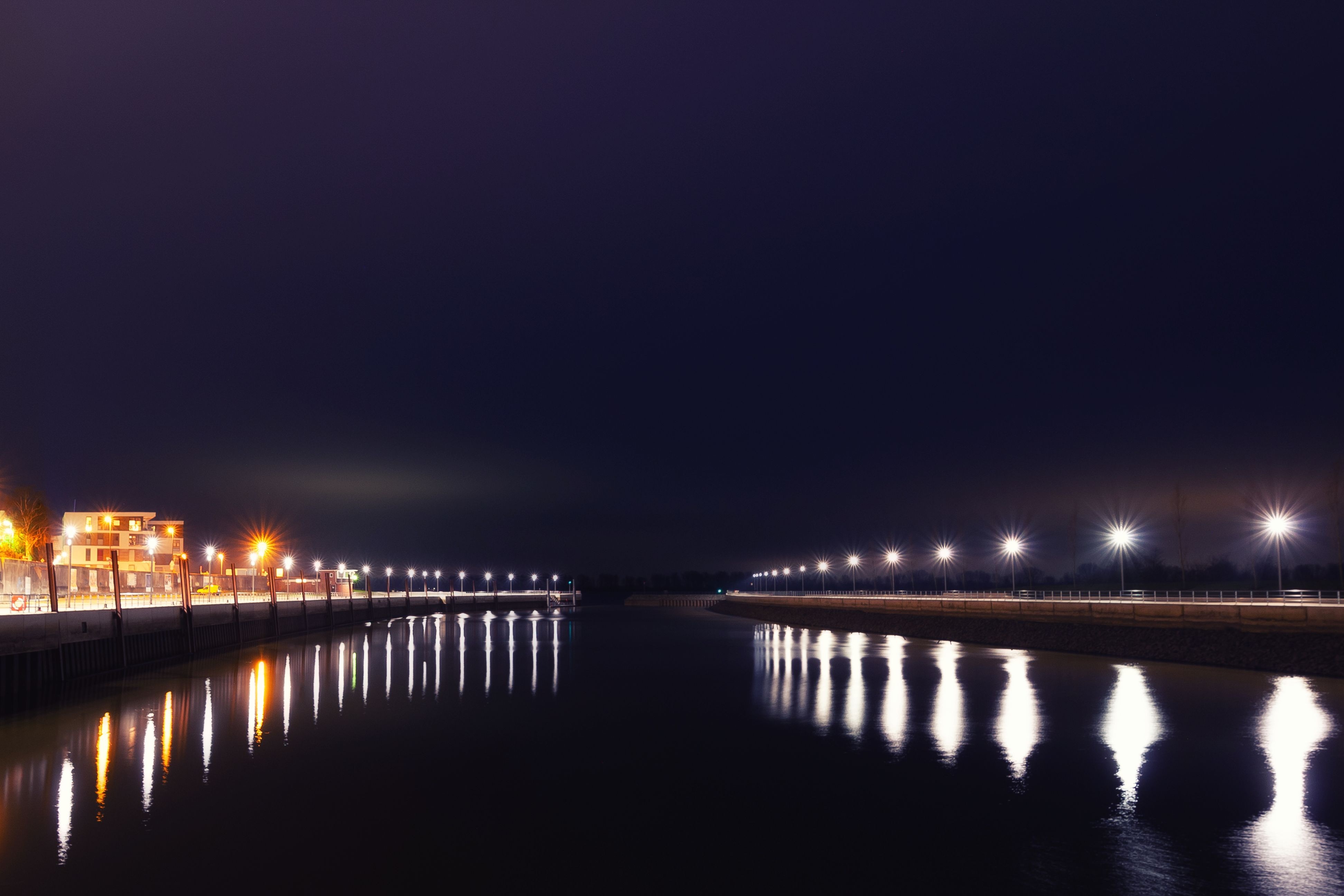 Waters Sunset Bridge free image download