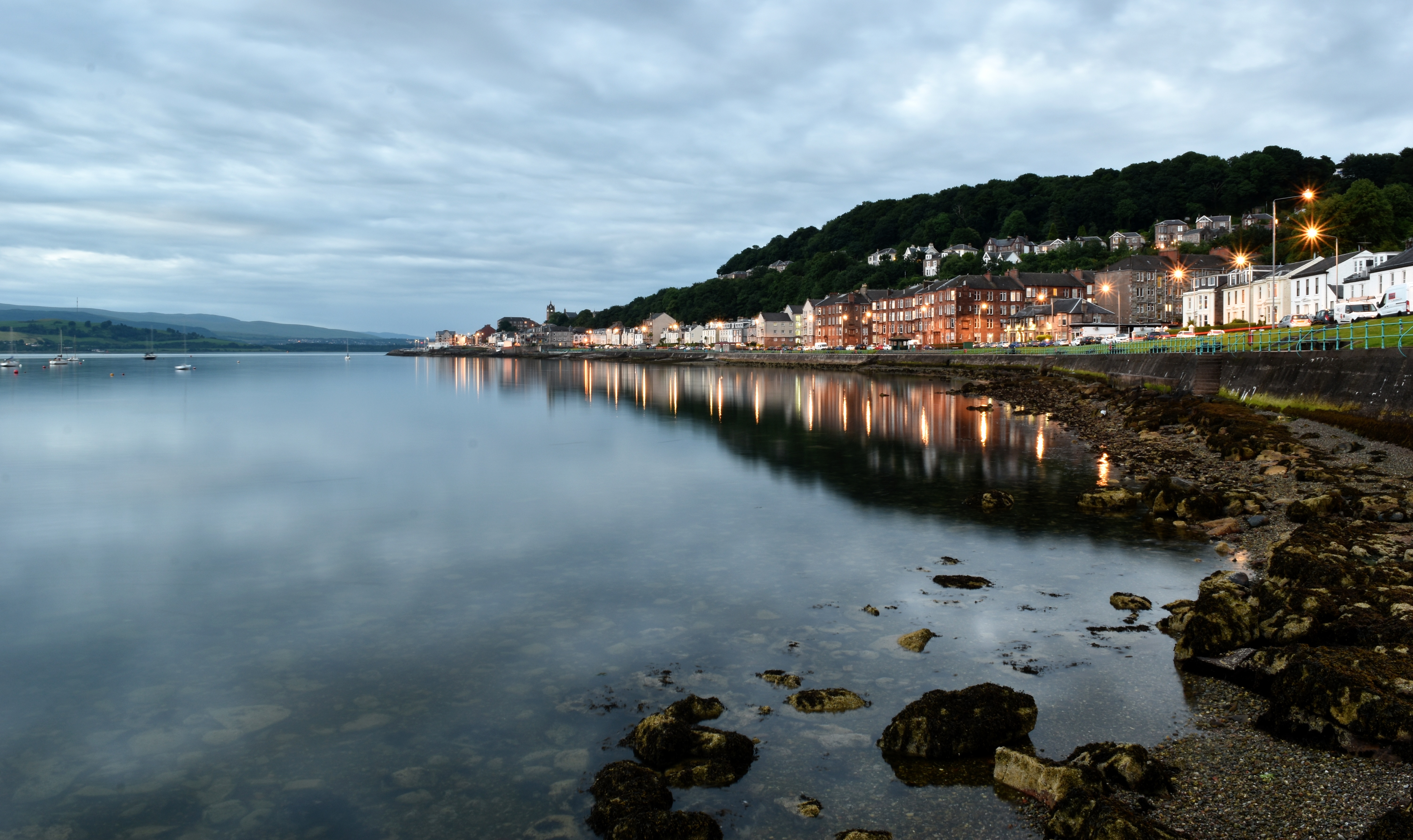 River Clyde Long Exposure Shore free image download