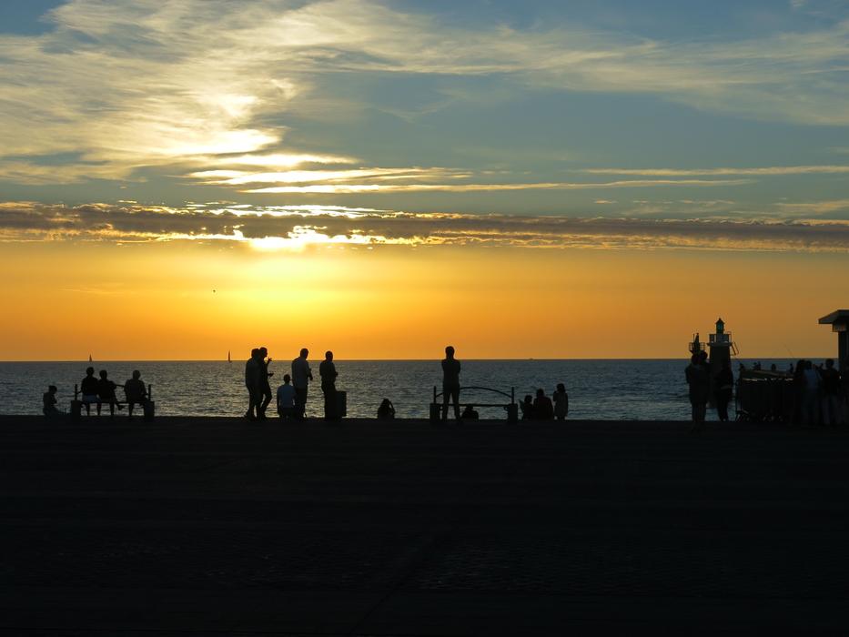 Sunset Seascape Water free image download